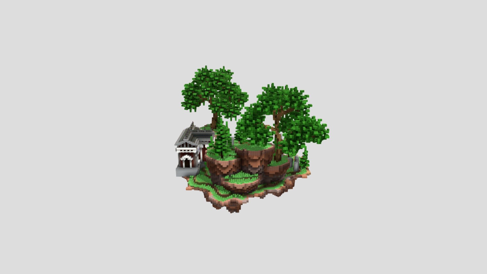 PixelMine | 4 High Quality Skyblock Spawns 4 - 3D model by Pixel Mine ...