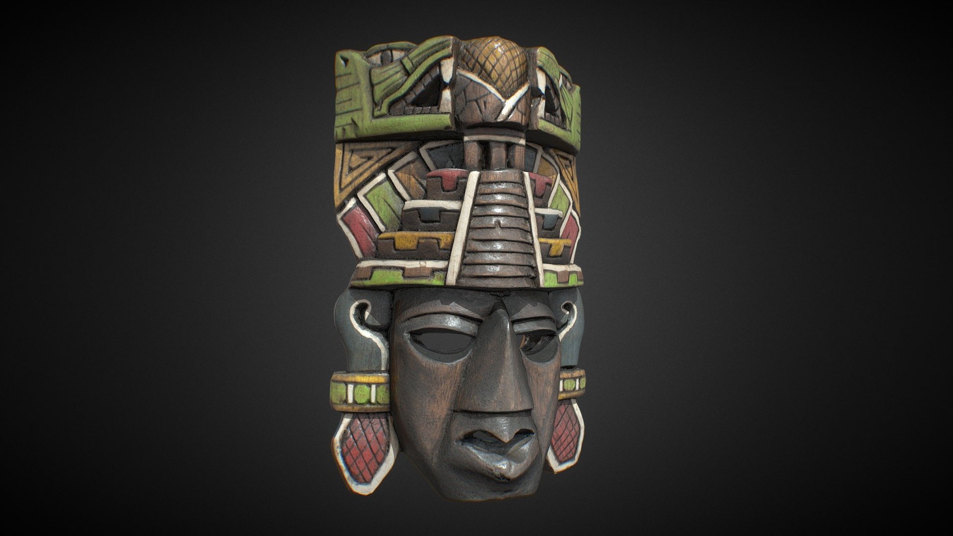 Chichén-Itzá Mask - 3D model by Juan Segura (@jsegura3d) [bb947de ...
