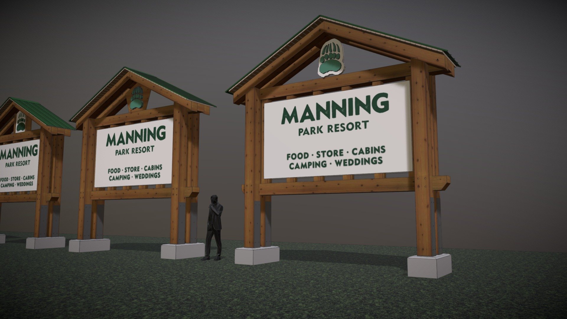 Manning Park Sign Preliminary - 3D model by Tysonmoffat [bb94e7e ...