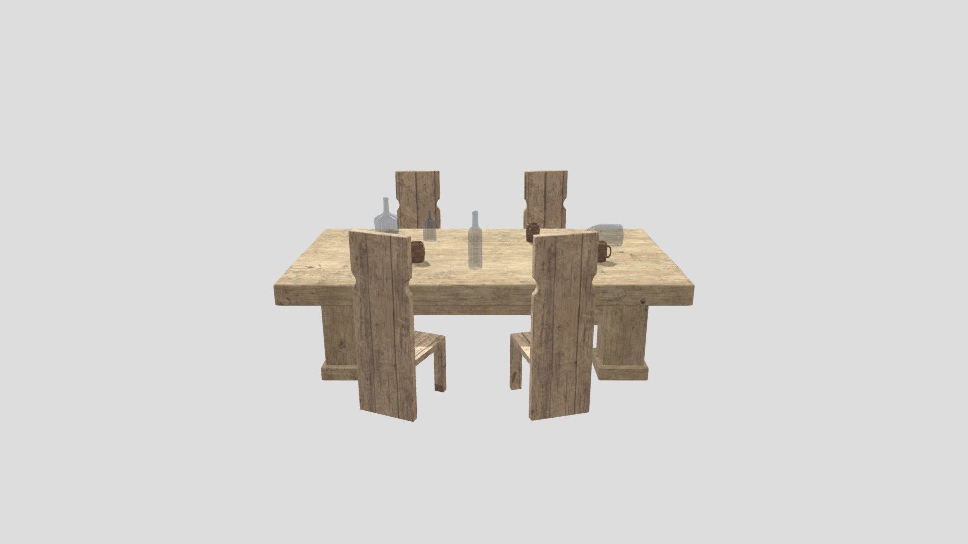 Tavern Table - 3D model by J.Victor Art (@jvictorart) [bb952fc] - Sketchfab