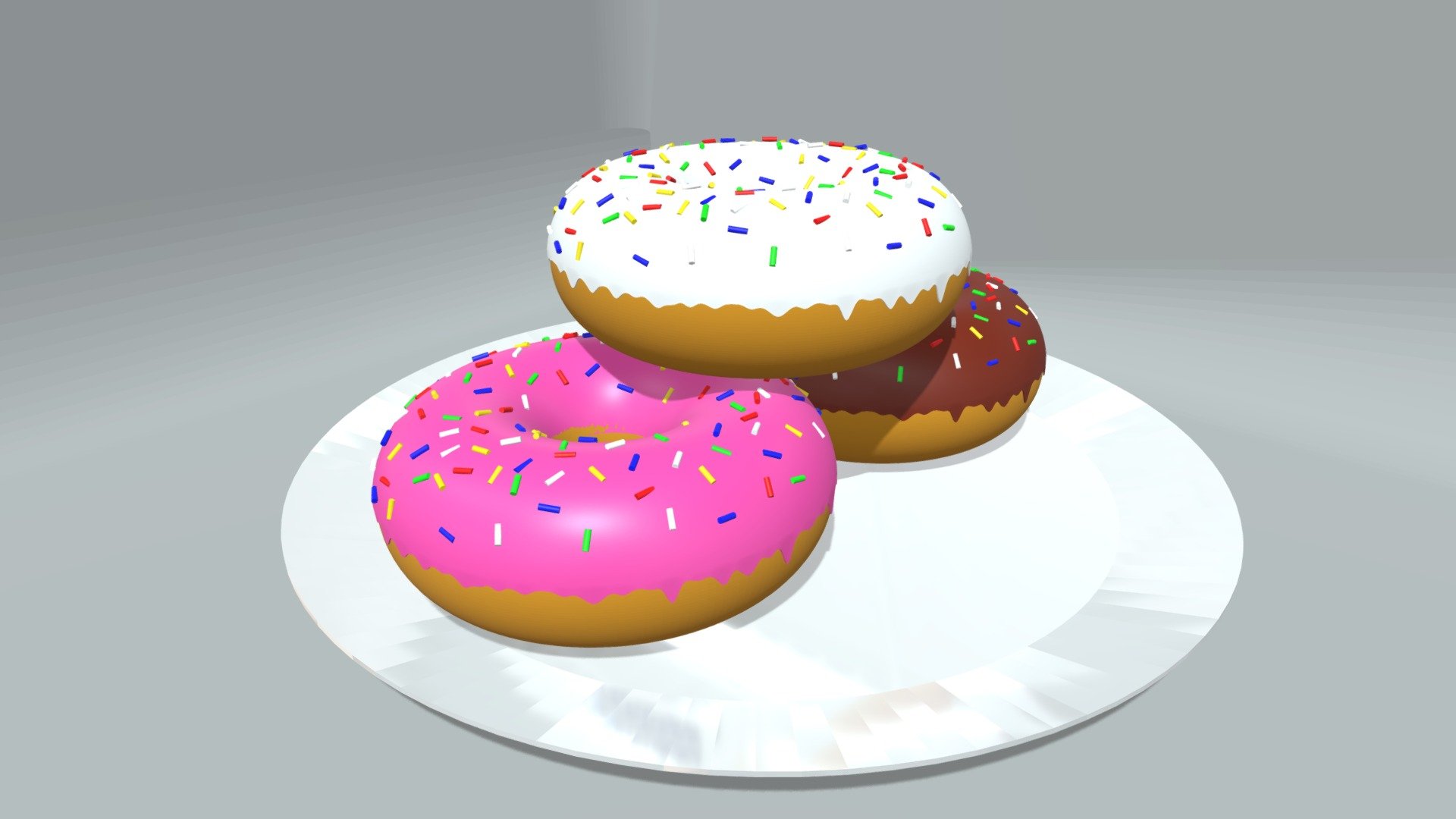 Donuts - Download Free 3D model by Artist Cone (@artistcone) [bb965e2 ...