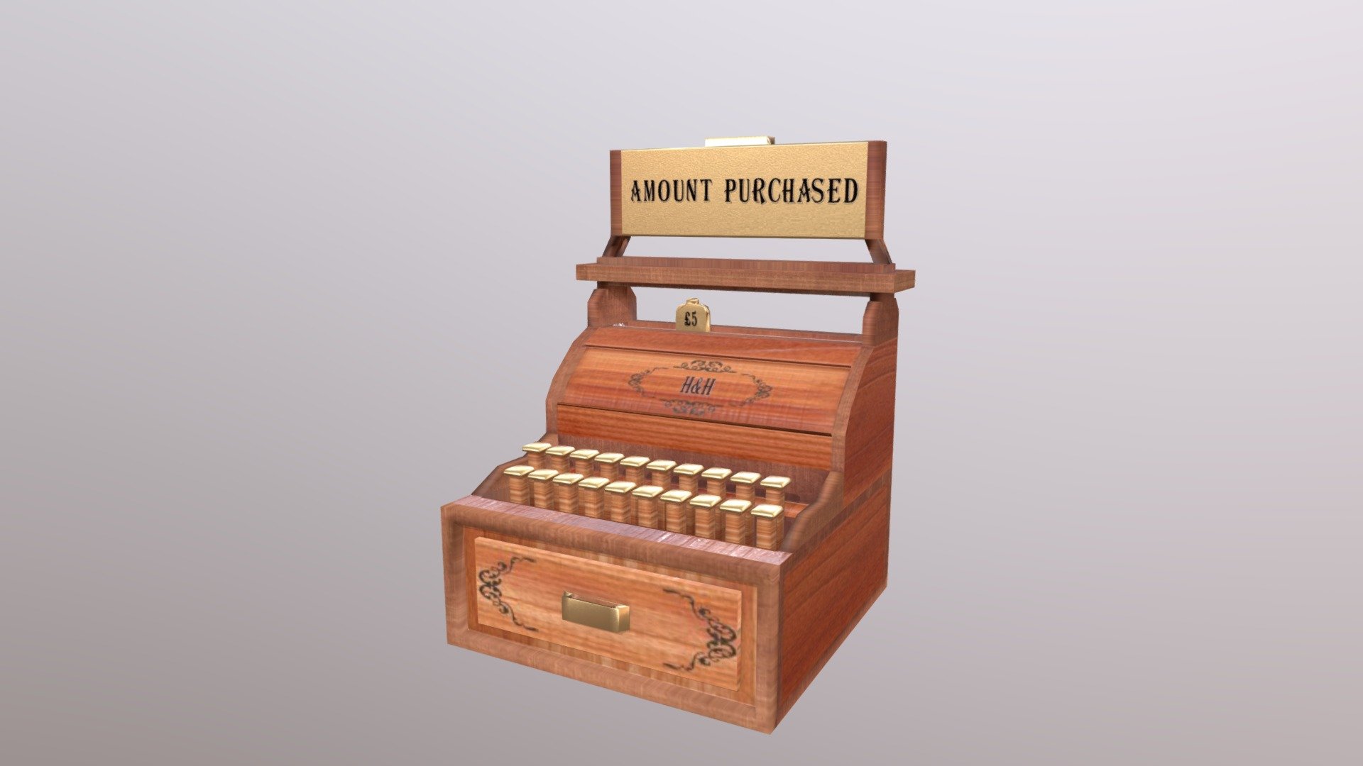 Cash Register - 3D model by EmmaArmstrong [bb97fe2] - Sketchfab