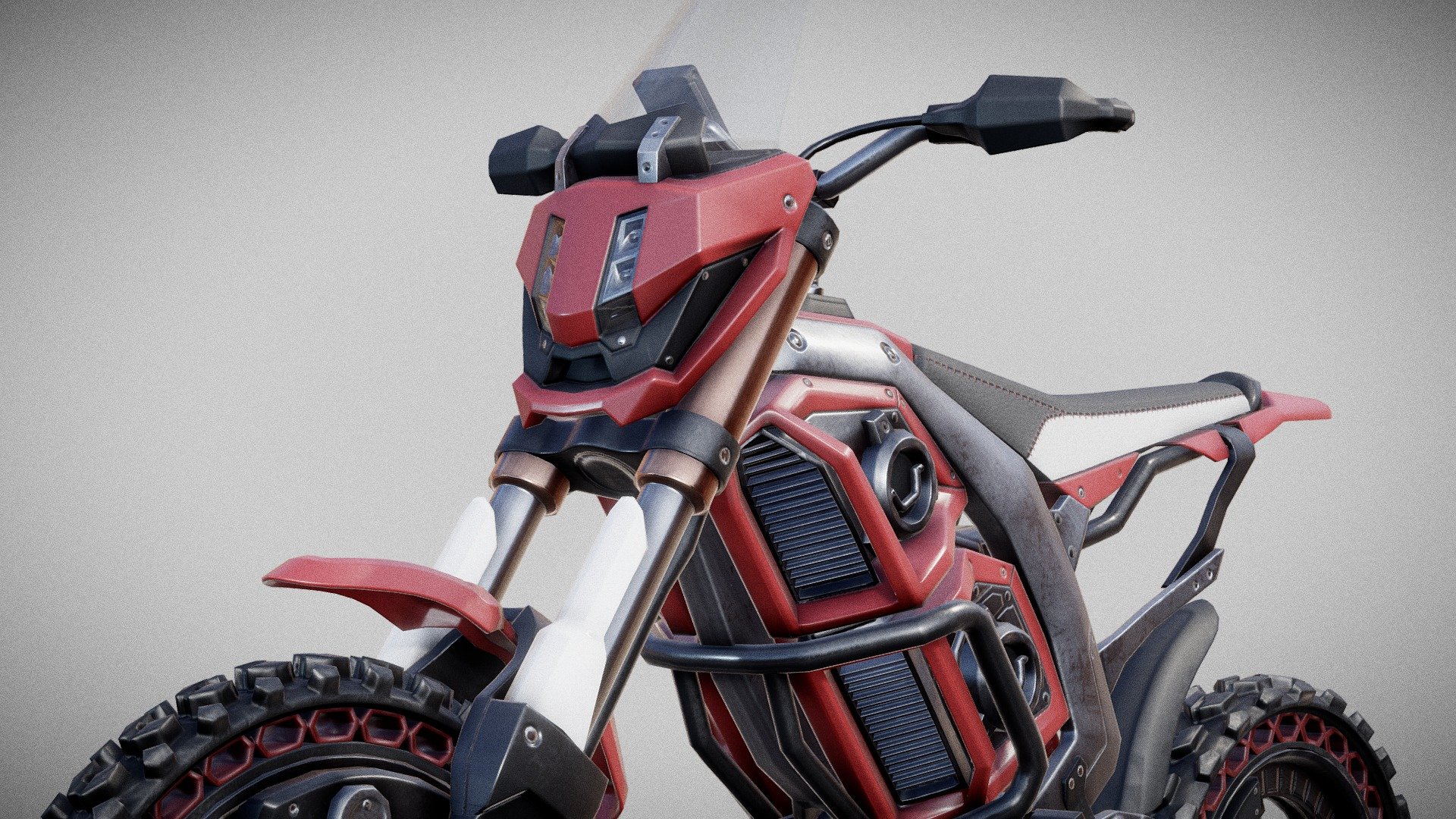 Dirt Bike - 3D model by Fernando Calamari (@fernandocalamari) [bb98060 ...