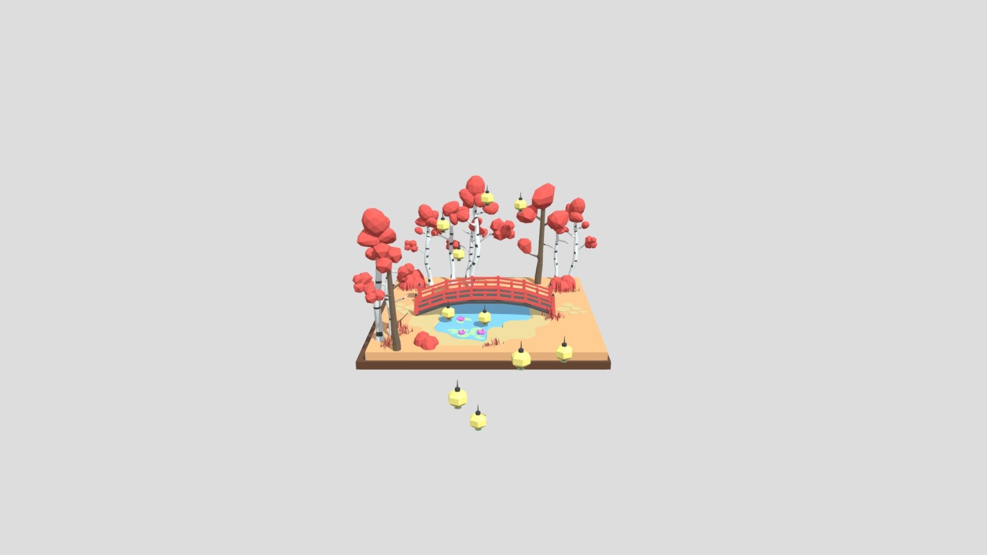 japanese garden - 3D model by Darpan Musale (@darpan_m) [bb980e9 ...