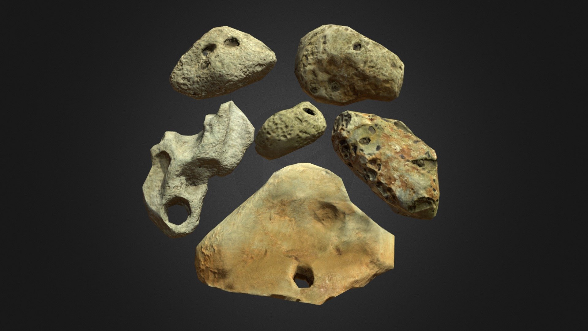 Sea Beach Rocks - 3D model by Mikołaj Spychał (@mikolajspy) [bb983ab ...