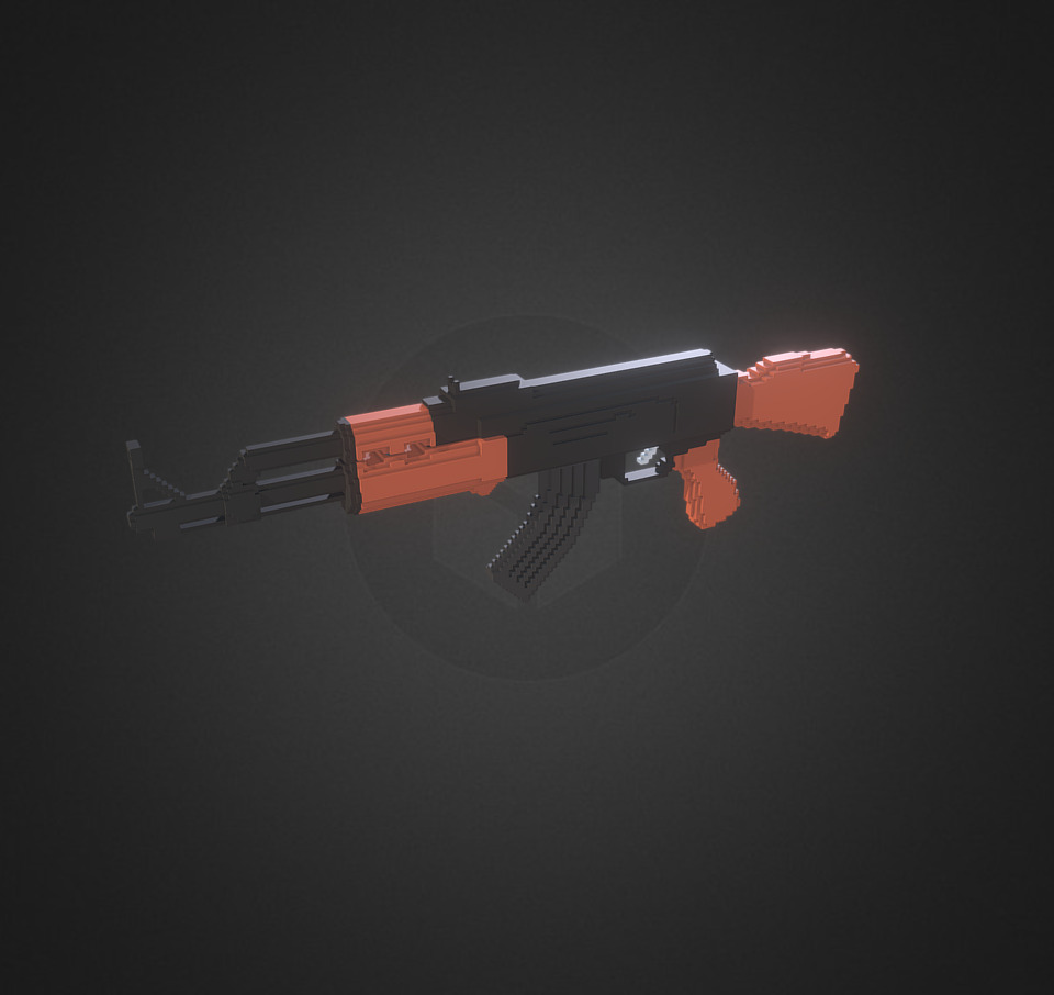 Assault Rifle - 3D model by ctrlaltffour [bb9a099] - Sketchfab