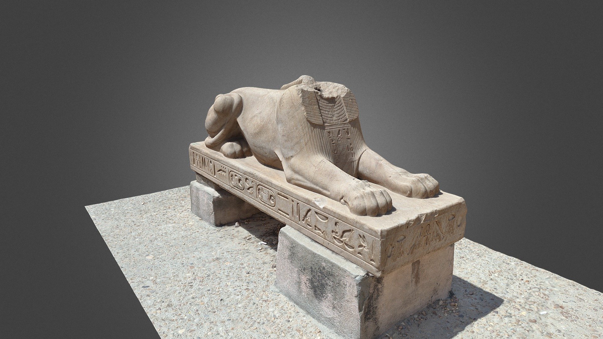 Small sphinx, Alexandria, Egypt - Download Free 3D model by ...