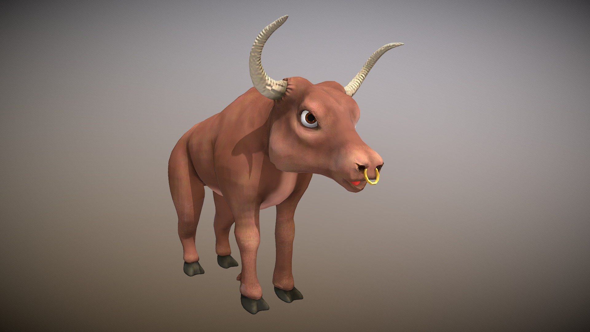 cartoon bull - Buy Royalty Free 3D model by 3DAnvil [bba1ed8 ...
