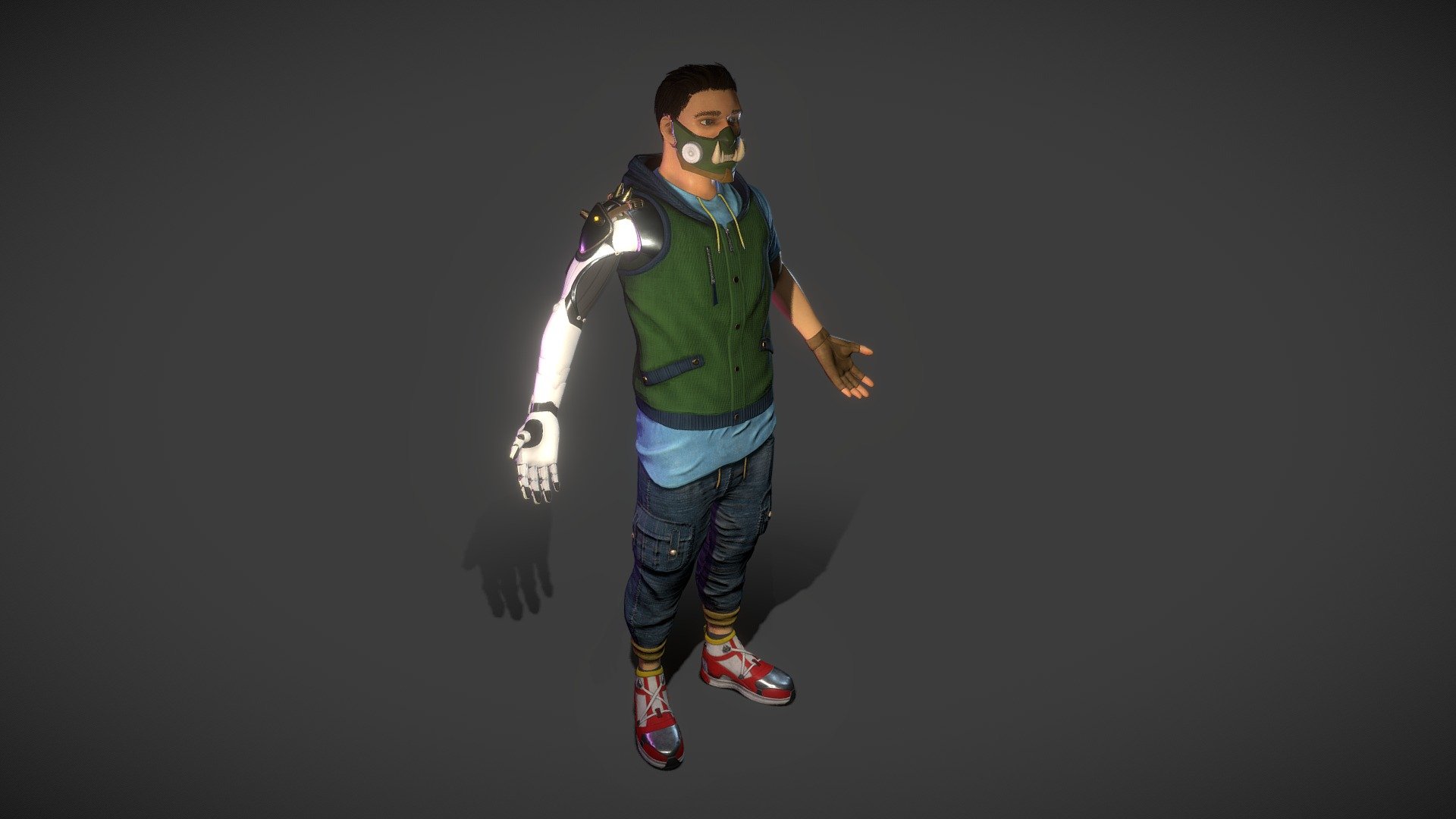 Jax The Mechano-Streamer - 3D model by mininovix [bba2d99] - Sketchfab