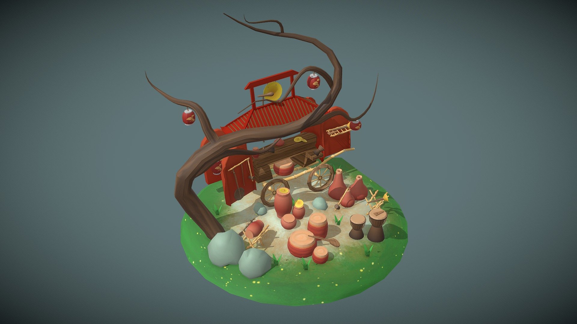 DAE Bazaar - China Music Instruments - 3D model by patrisijapurina ...