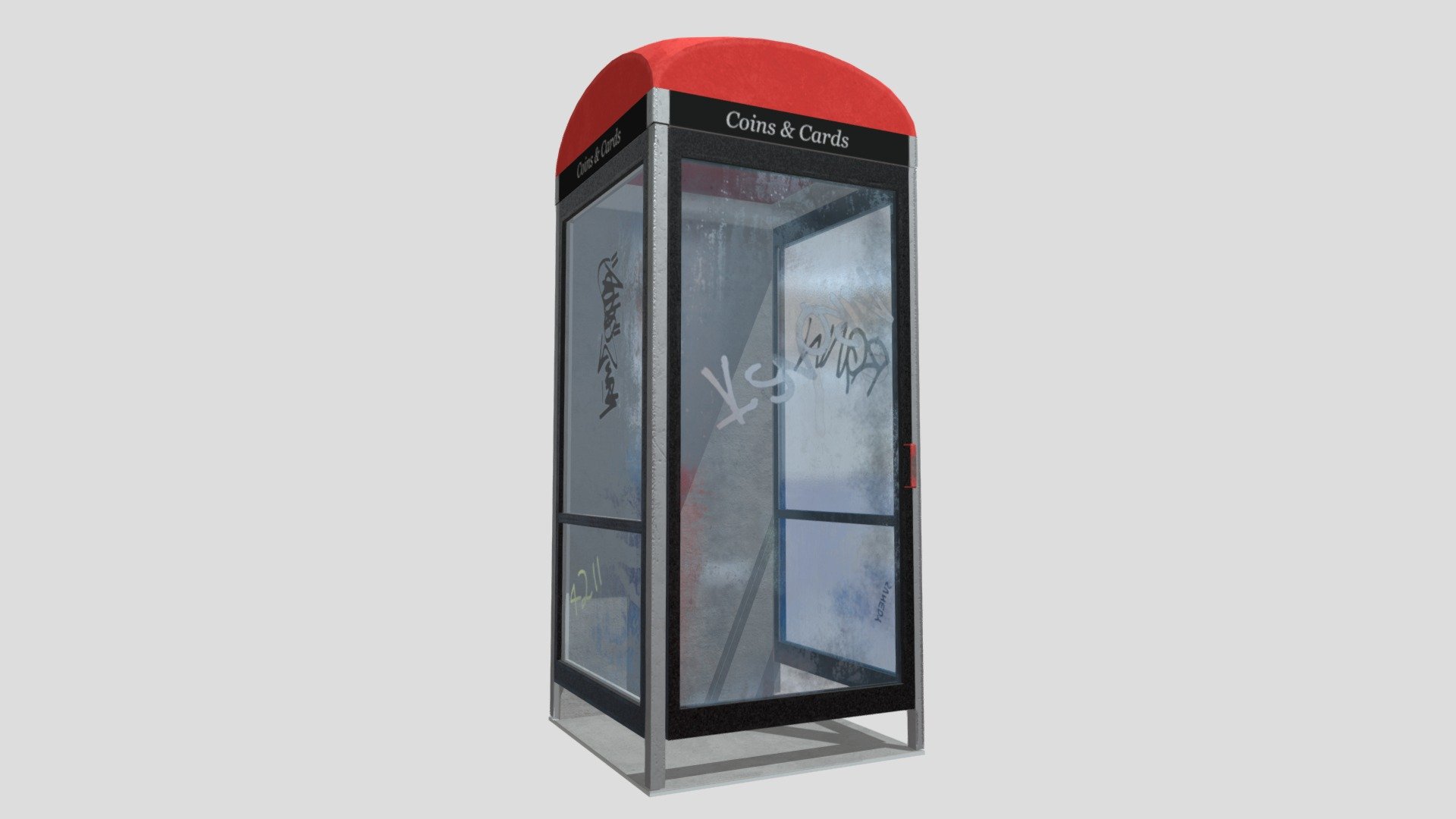 British Phone Box (outside only) - Download Free 3D model by Pukka ...