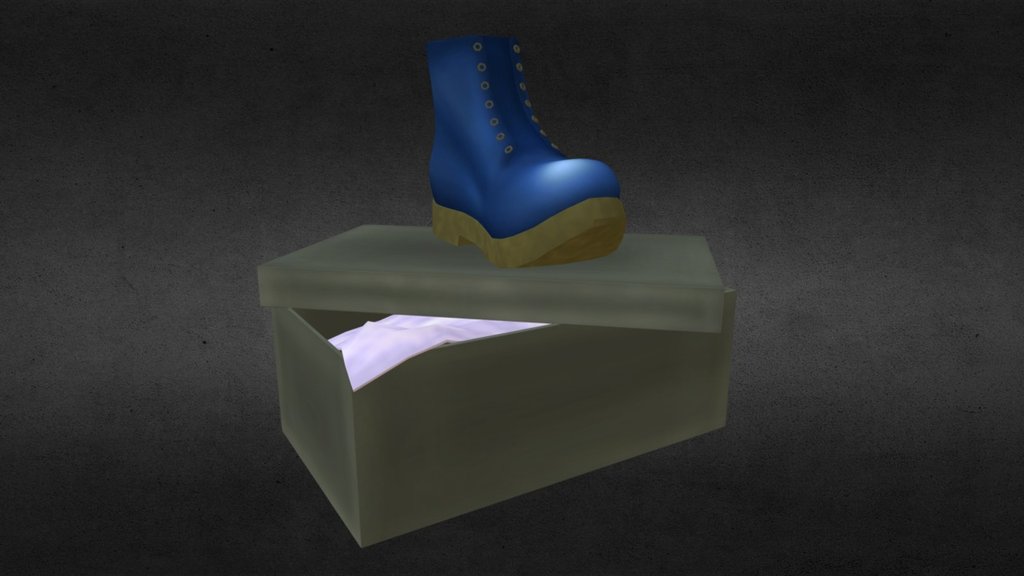 Shoe & box - 3D model by Gunhild Bø (@gunhildkb) [bba7254] - Sketchfab