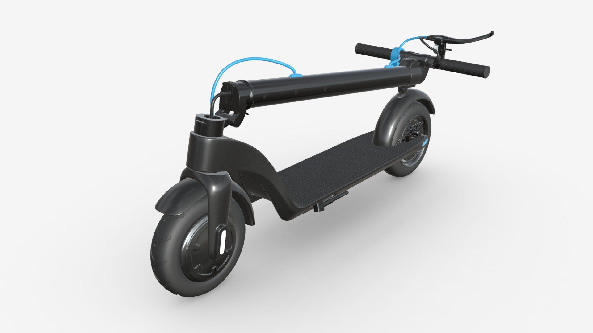 Electric scooter 01 folded - Buy Royalty Free 3D model by HQ3DMOD ...