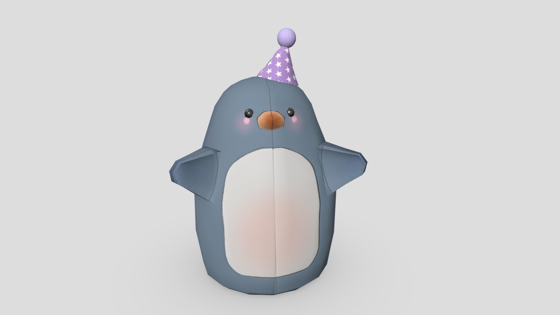 Low Poly Penguin Plush toy - 3D model by KatieKrafter [bbab8a9] - Sketchfab