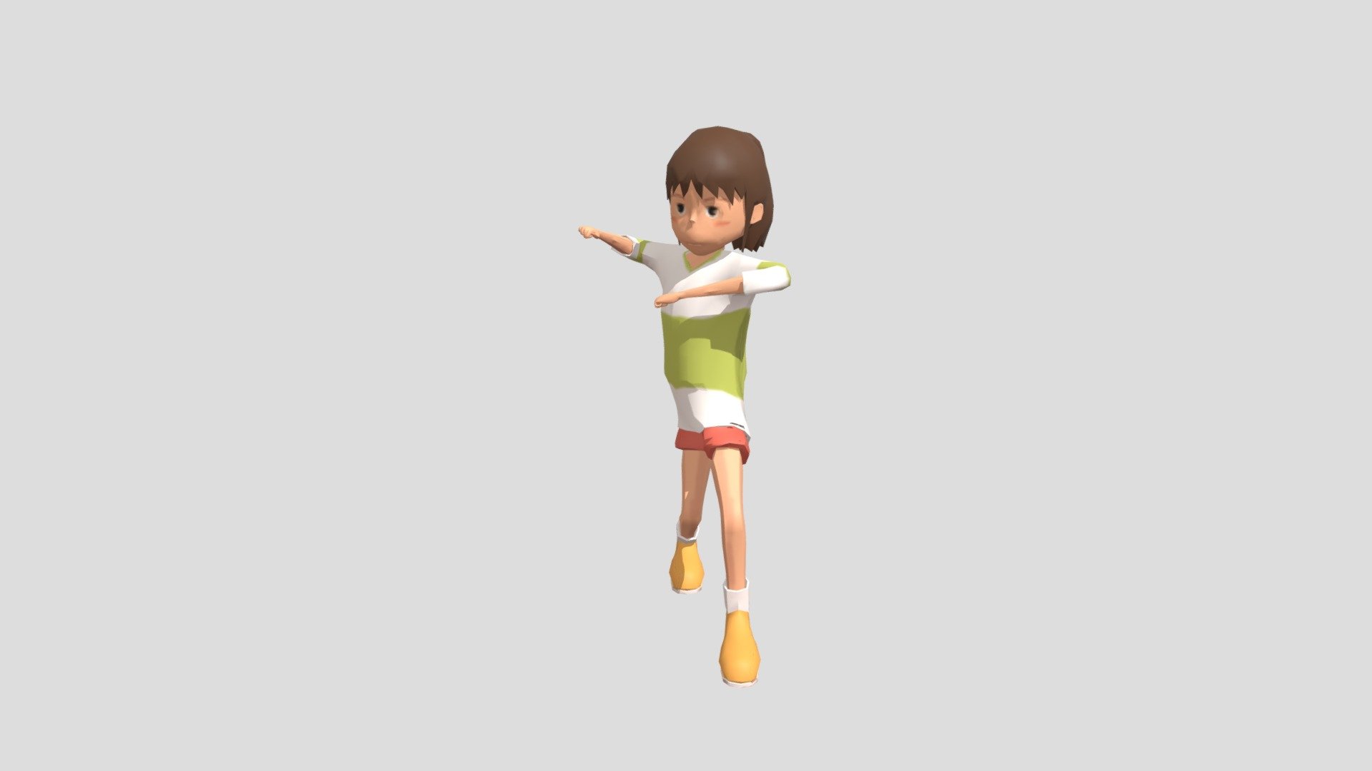 Chihiro Punching Animation - 3D model by ZILE (@Zile3D) [bbac2eb ...