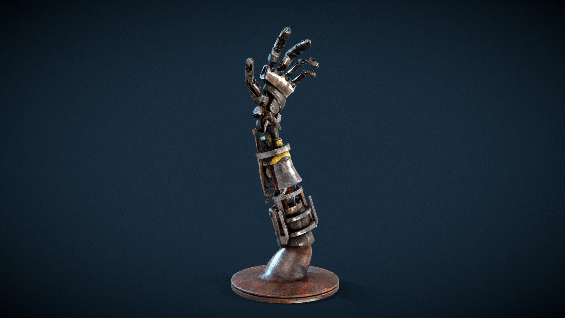 Prosthetic Arm - Project Rustborn - Download Free 3D model by Bram ...