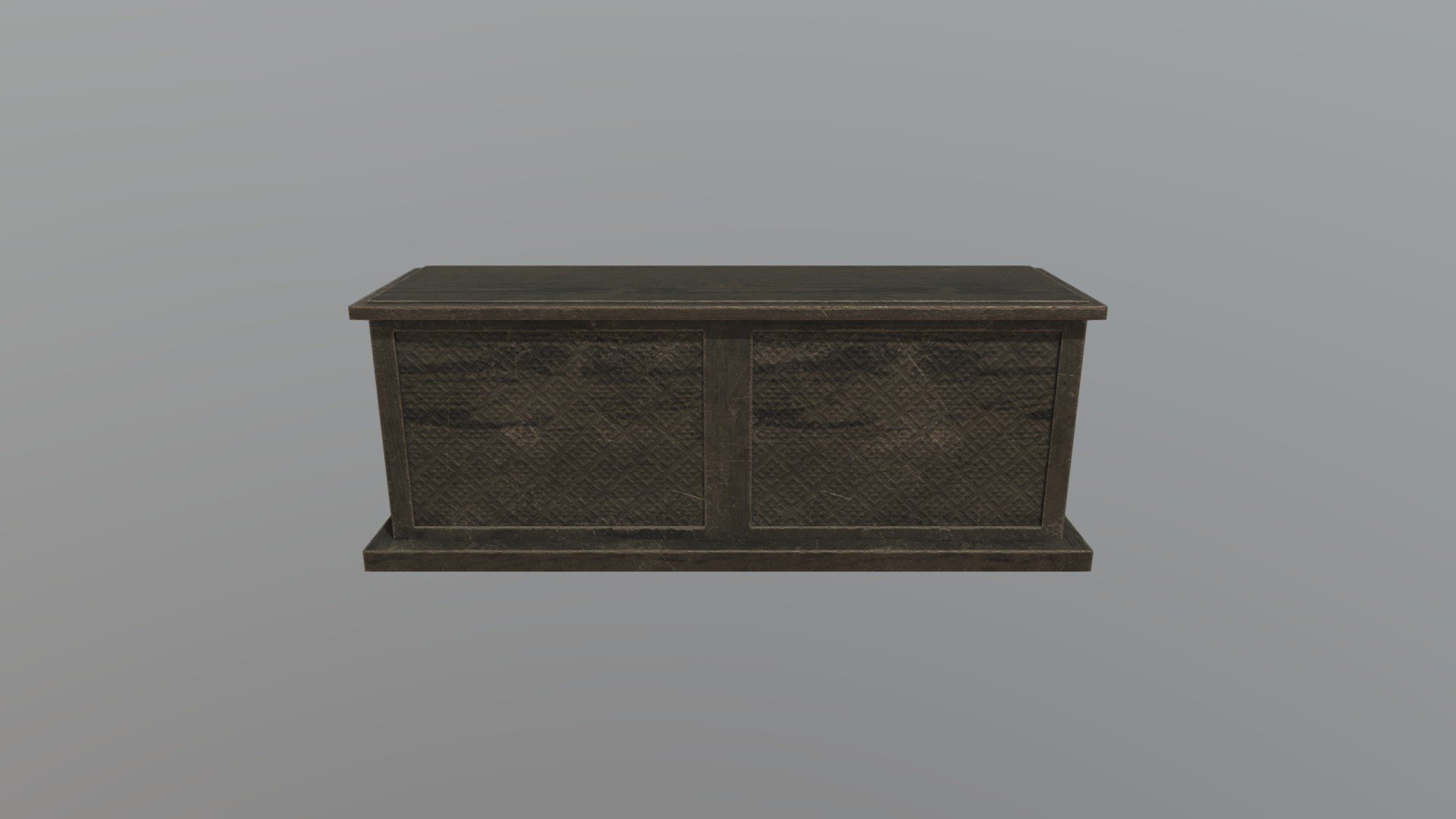 1950's Mafia garage - Old Wooden Table - Download Free 3D model by ...