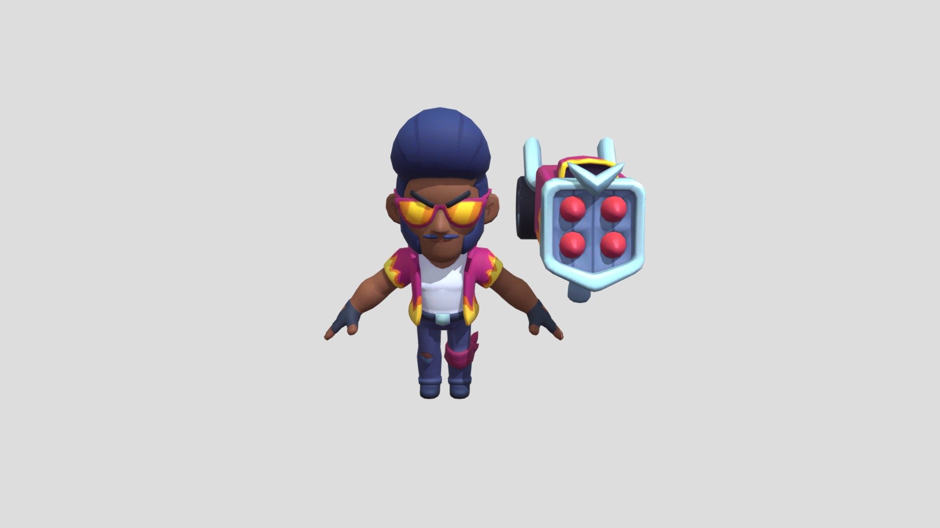 Brawl Stars - Brock HotRod - Download Free 3D model by 3D by Renato ...