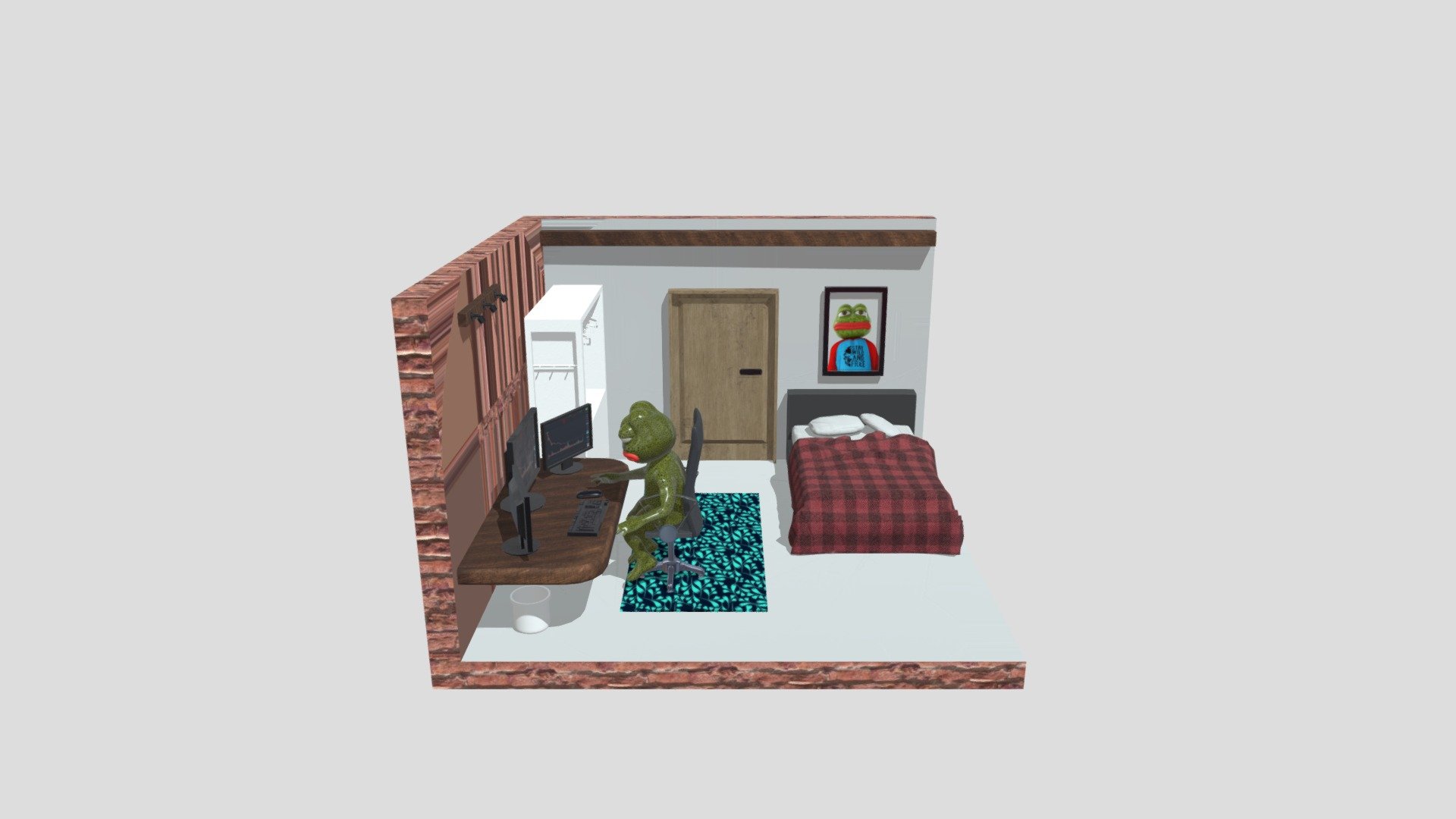 Pepe Room - 3D model by ashu.icp [bbb7b22] - Sketchfab