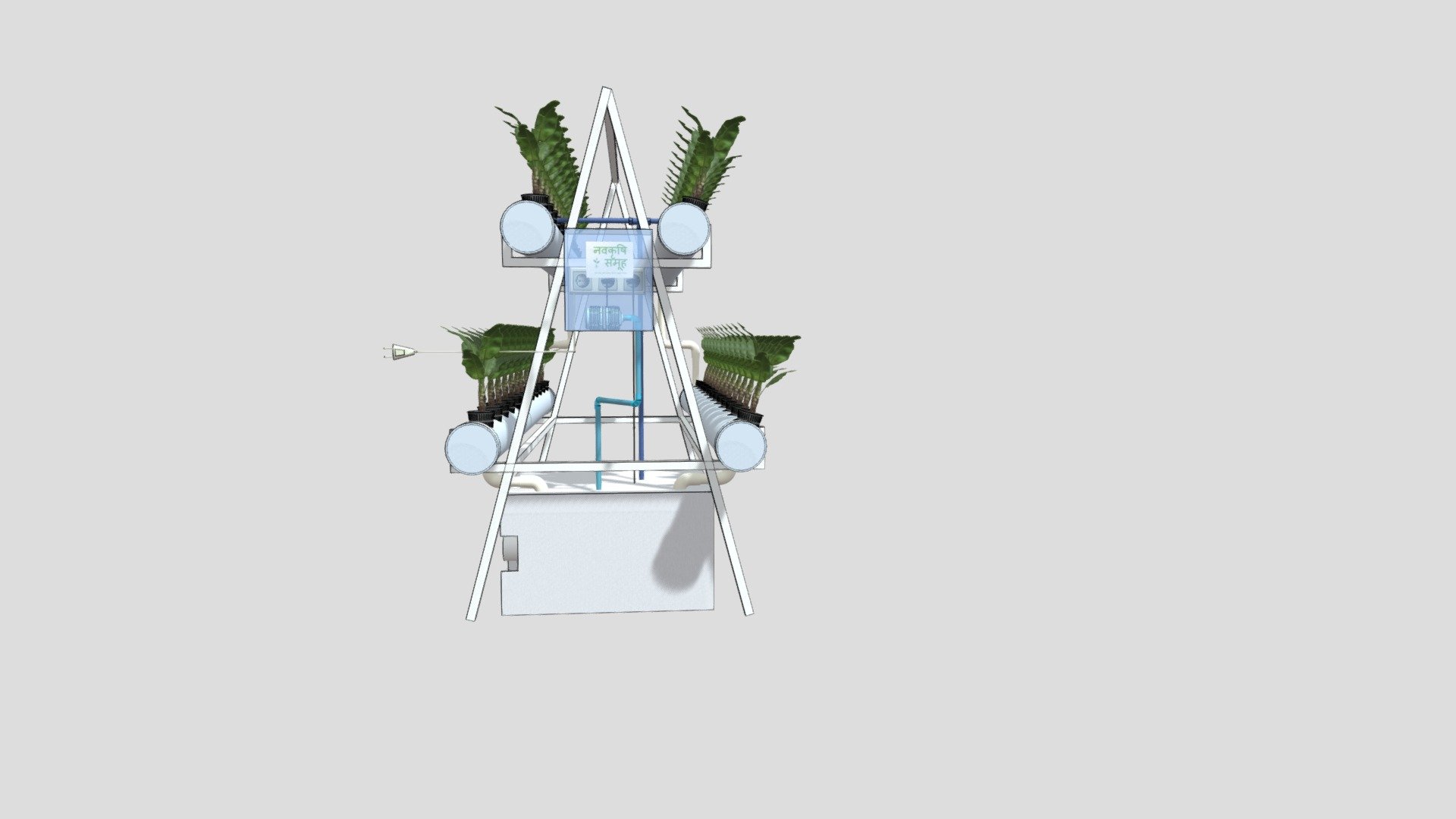 Hydroponics DIY - 3D model by nawakrishi [bbb80e6] - Sketchfab
