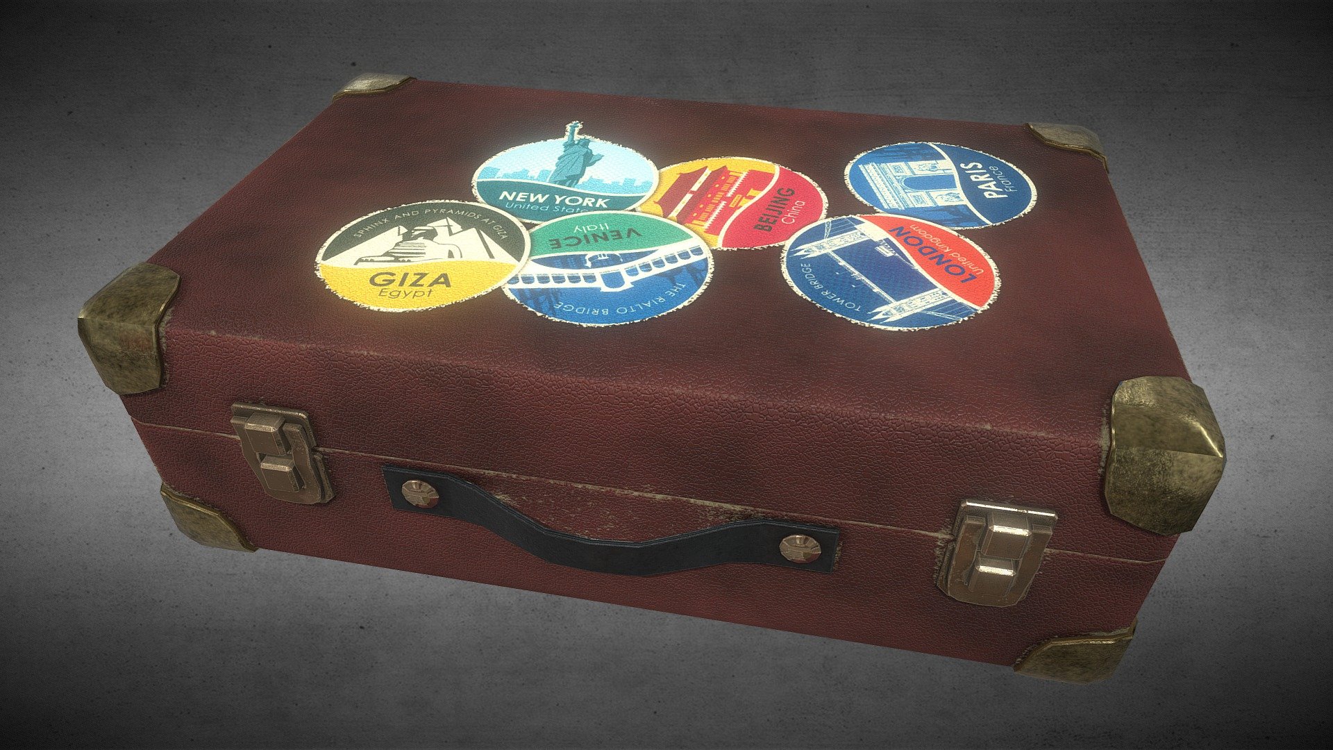 Suitcase - 3D model by greghand [bbba025] - Sketchfab