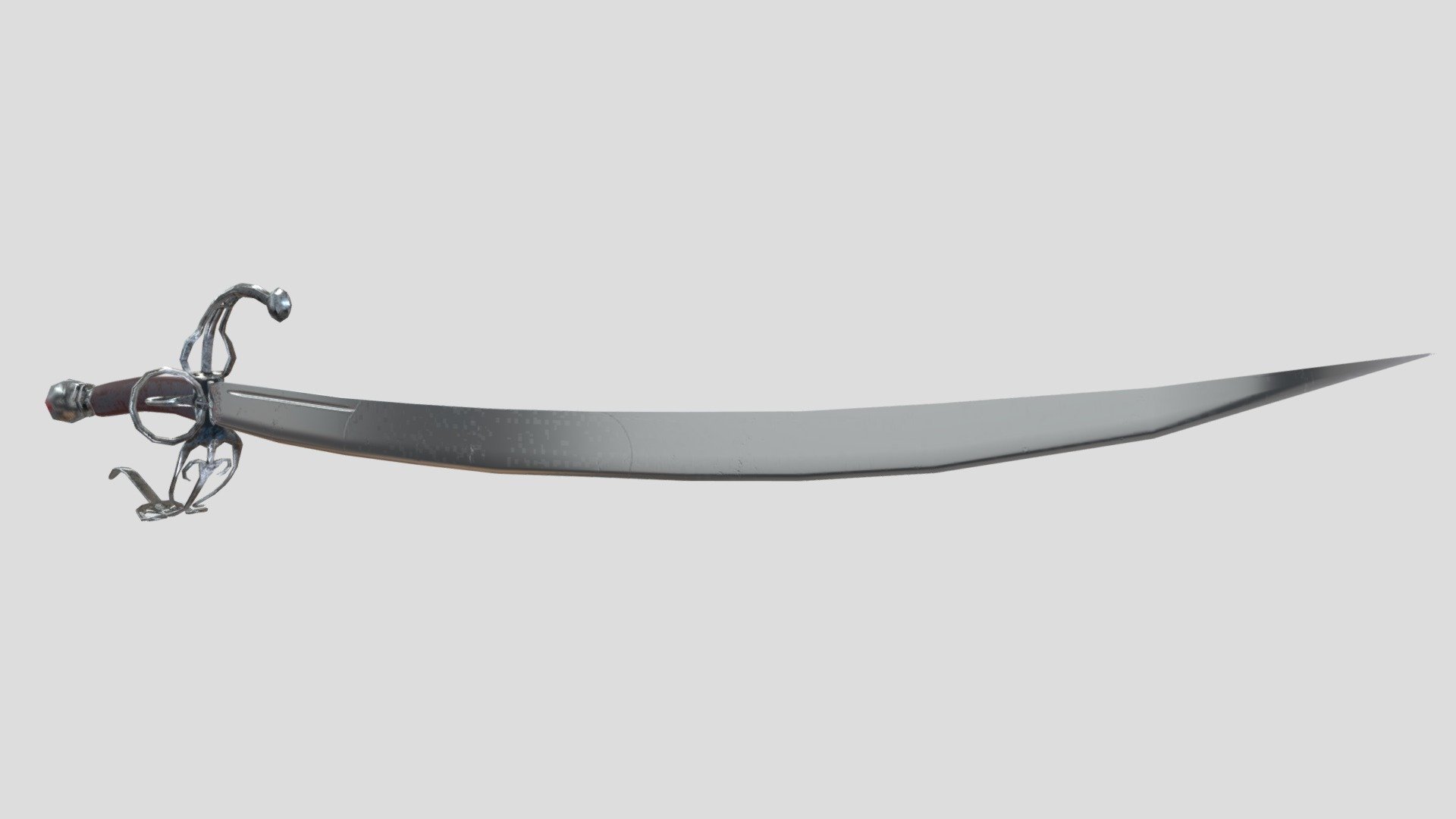Saber with hand guard - 3D model by alen9868 [bbbed31] - Sketchfab