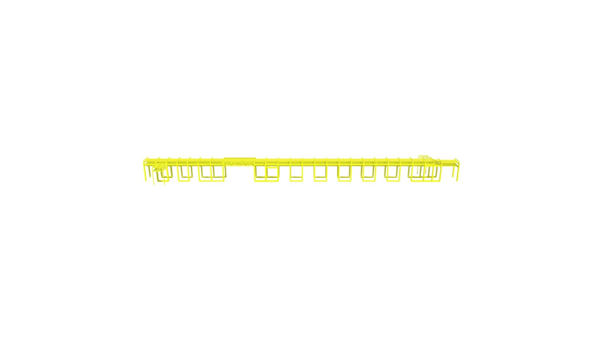 Projeto Pipe Rack - Análise SAP2000 - 3D model by PROJETOS ESTRUTURAIS ...