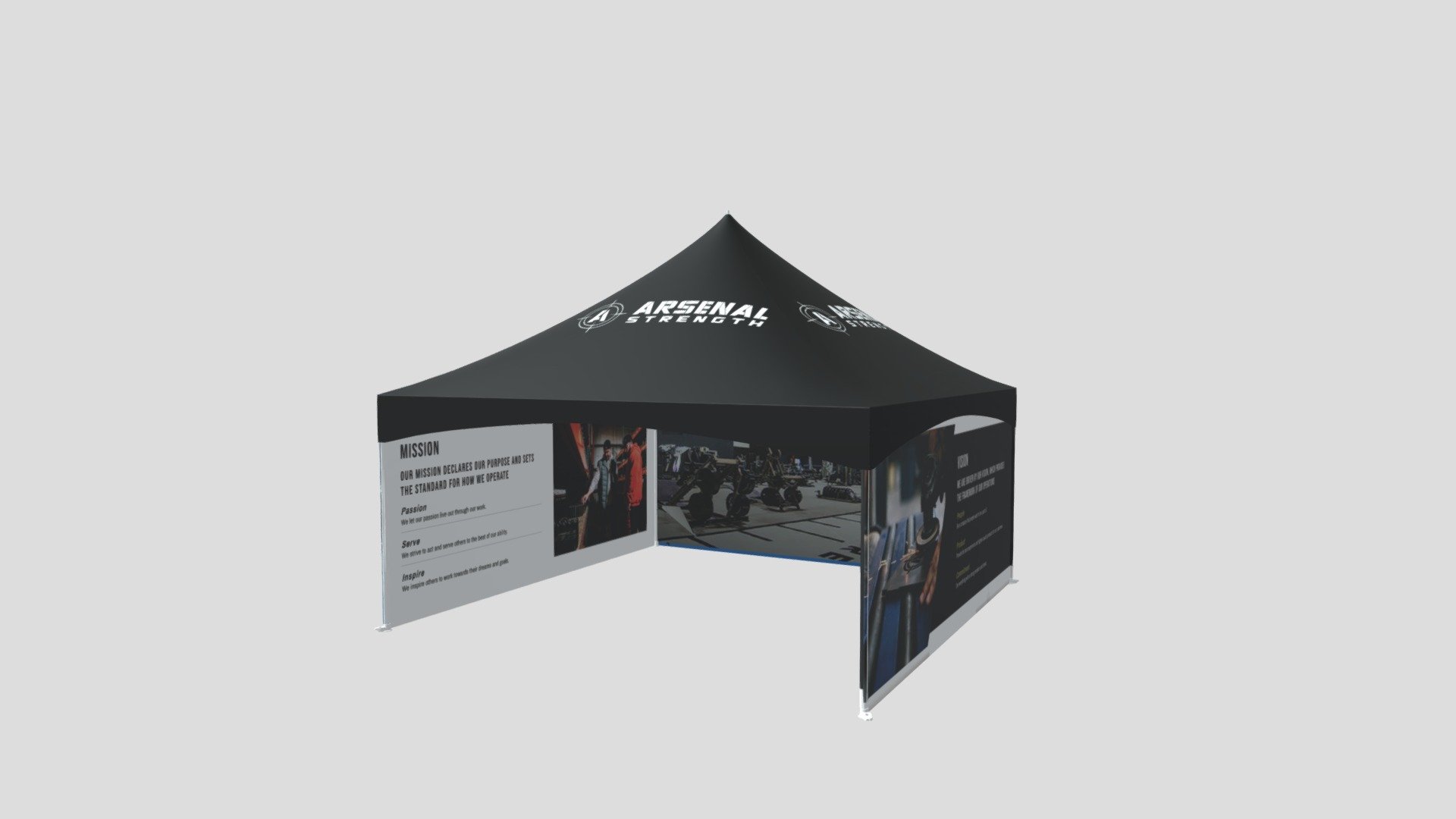 Arsenal 20x20 Frame Tent - Download Free 3D model by tentcraft [bbc0f8f ...