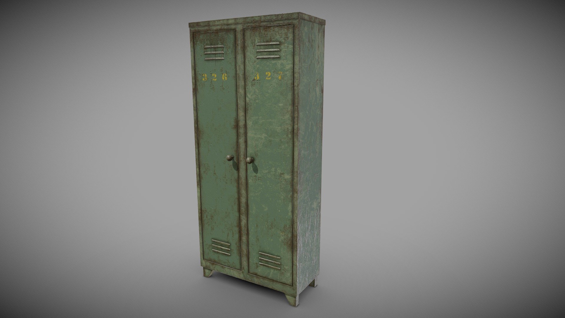 Rusty locker - Buy Royalty Free 3D model by Sousinho [bbc33cc ...