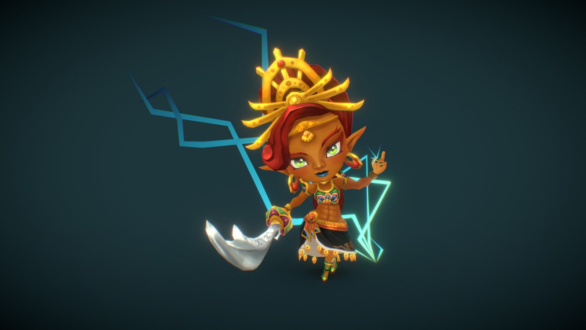 Chibi Urbosa - 3D model by CourtneyFayM (@CourtneyFairytaleArt ...