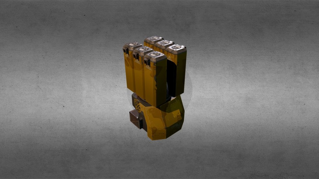Turret missile launcher - 3D model by elykk [bbc7664] - Sketchfab