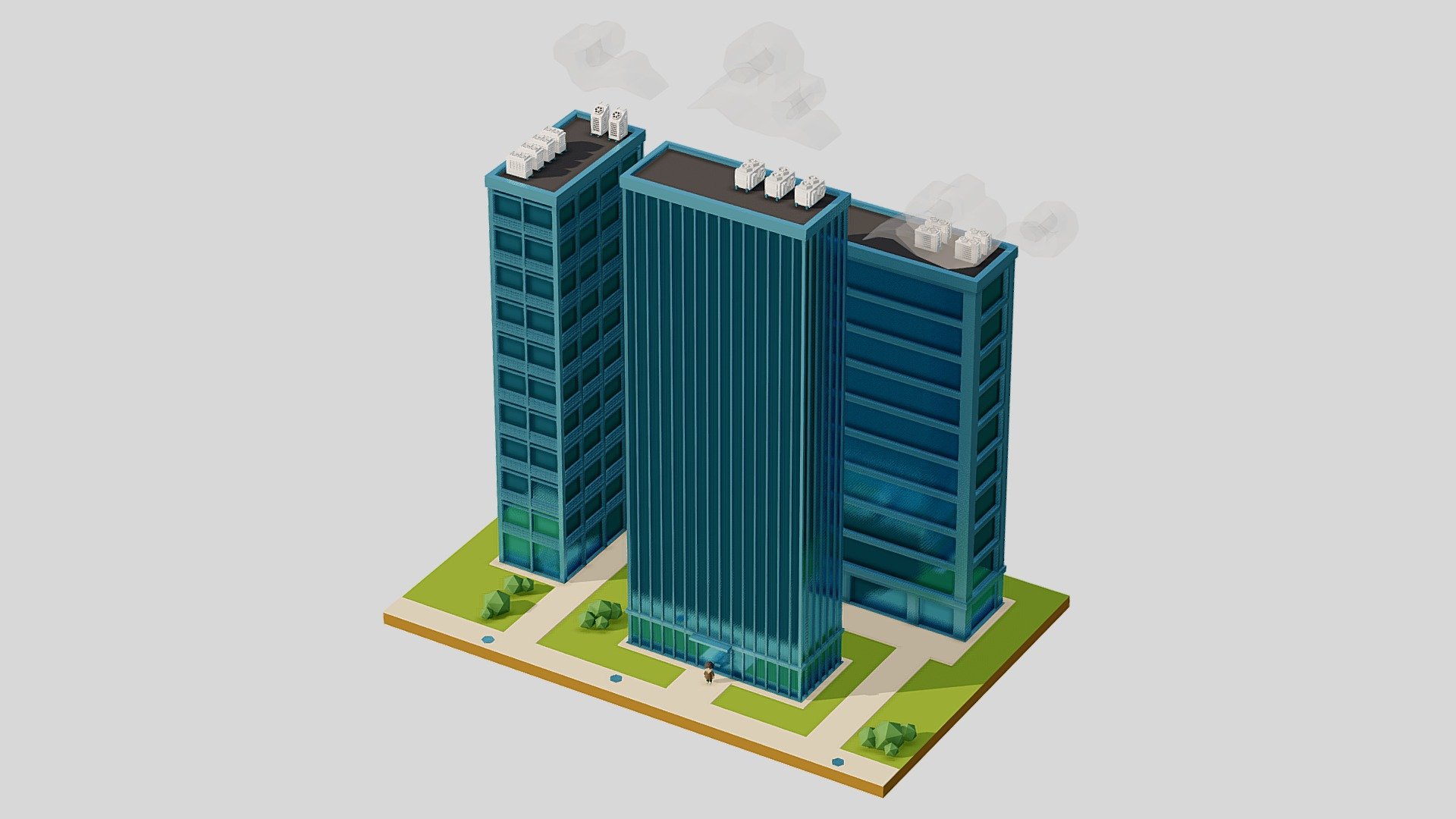 Skyscrapers - 3D model by Konstantin Chemelev (@burunduk) [bbc817a ...