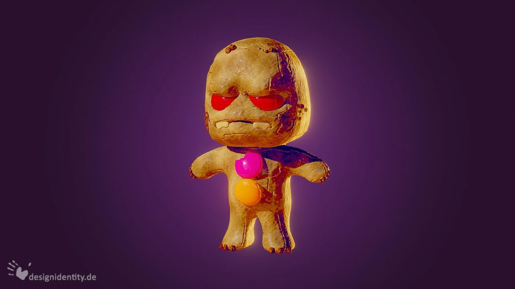 Chibi Gingerbread Man - 3D model by designidentity [bbc8e94] - Sketchfab