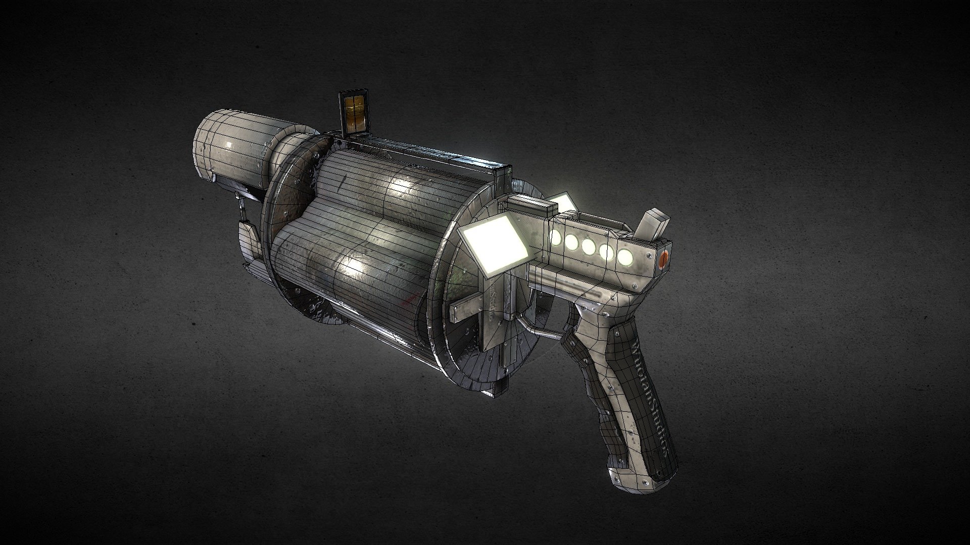 Sci-fi Grenade Launcher - 3D model by WuotanStudios (@donatemangacom ...