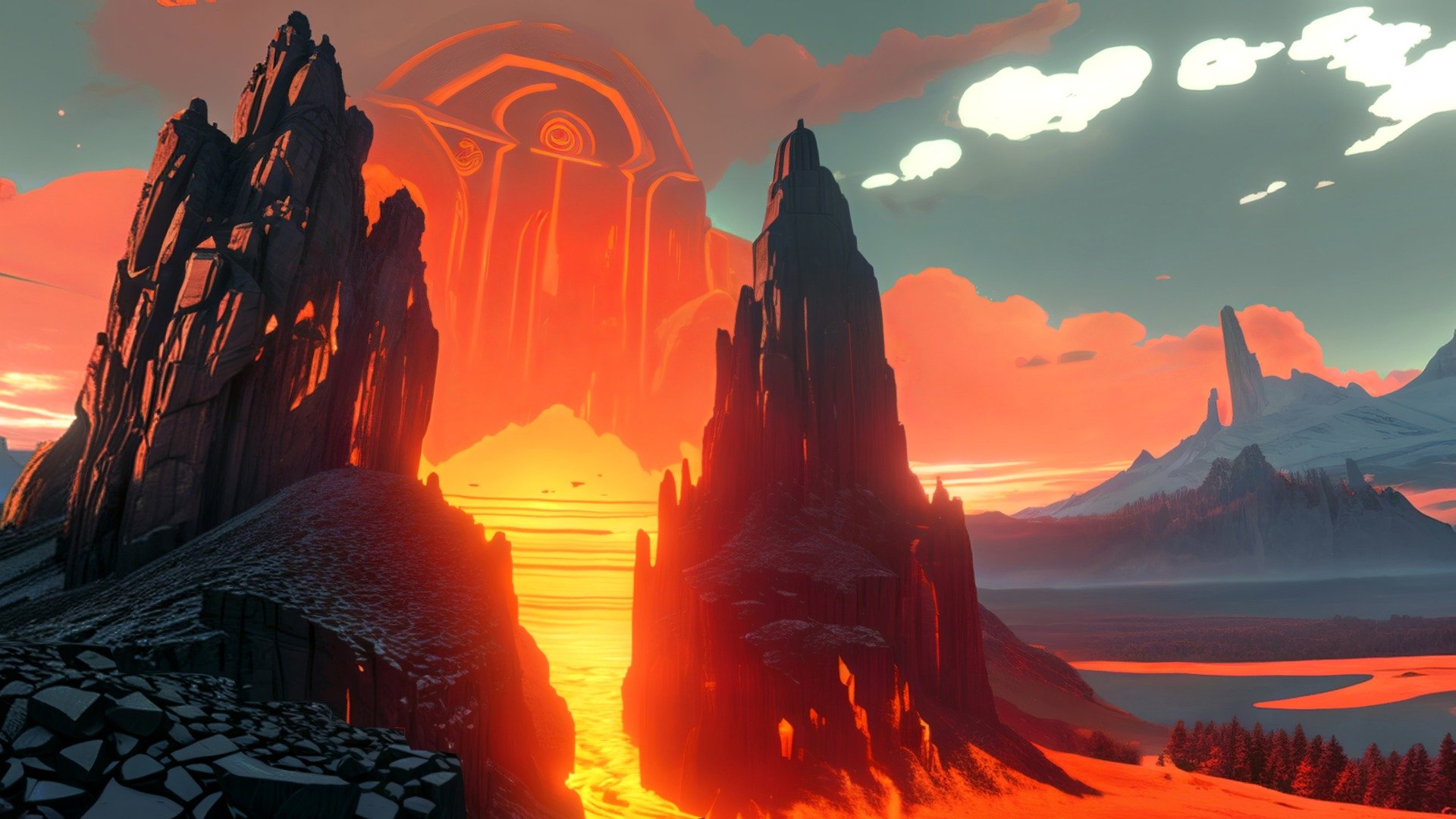 Skybox | Citadel Of Lava - Buy Royalty Free 3D model by EdwS (@edwrow ...