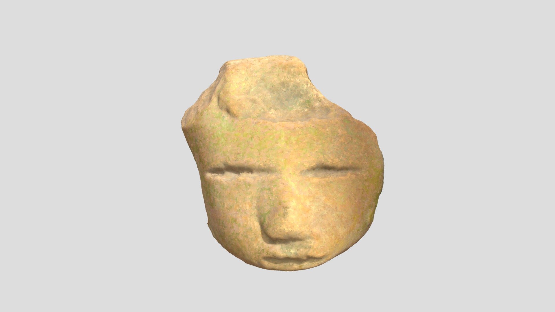 Aztec Figurine Head (VCU_3D_1820) - Download Free 3D model by Virtual ...