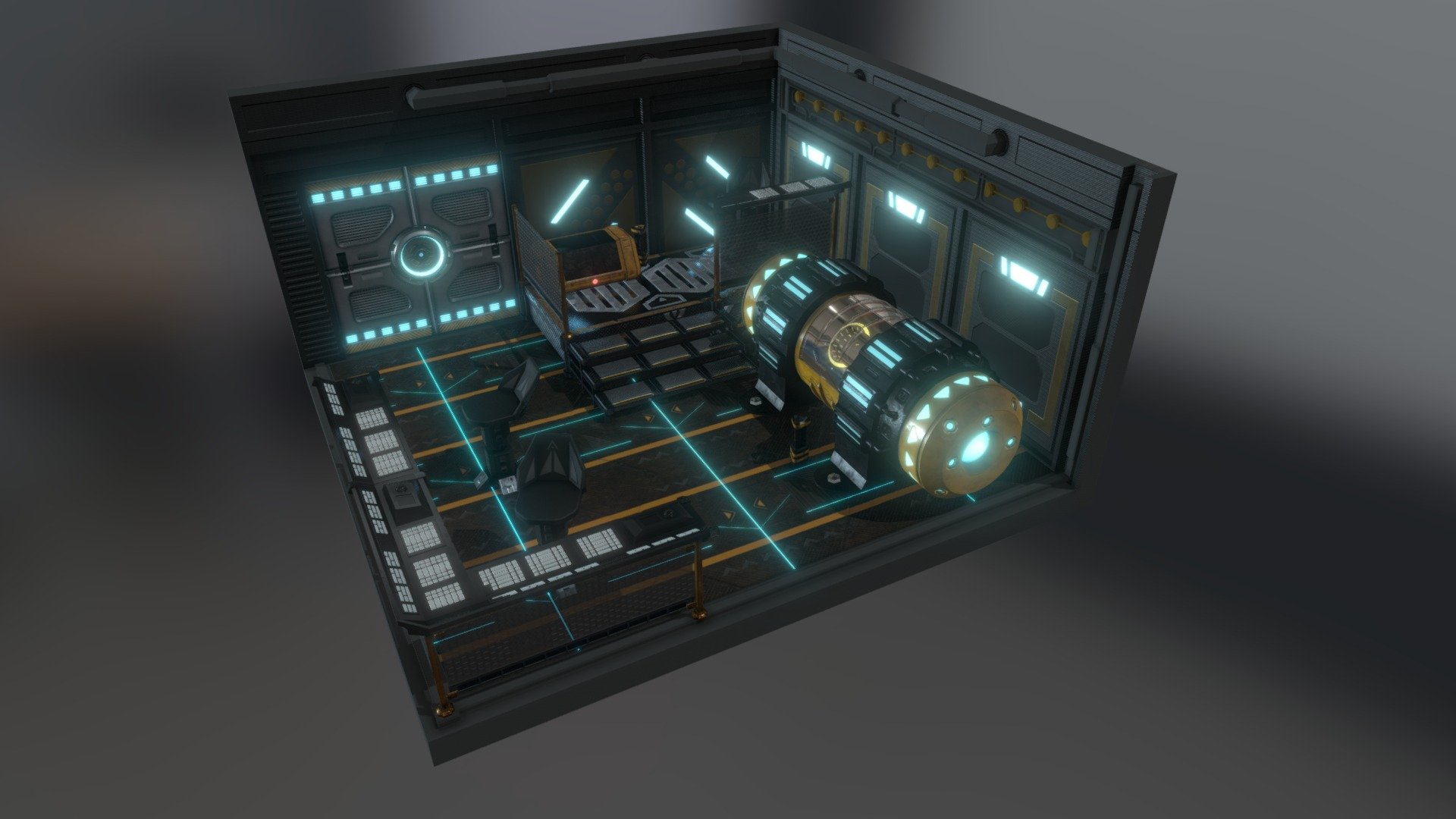 Scifi Room - 3D model by MinhTri (@tri.nguyennhatminh) [bbcedff ...