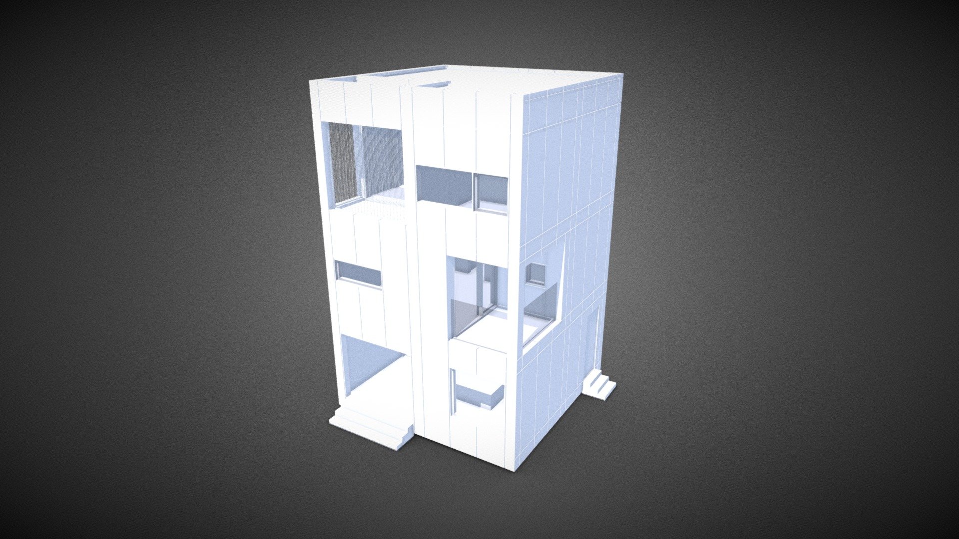 Modular House - 3D model by 1011 [bbd4344] - Sketchfab