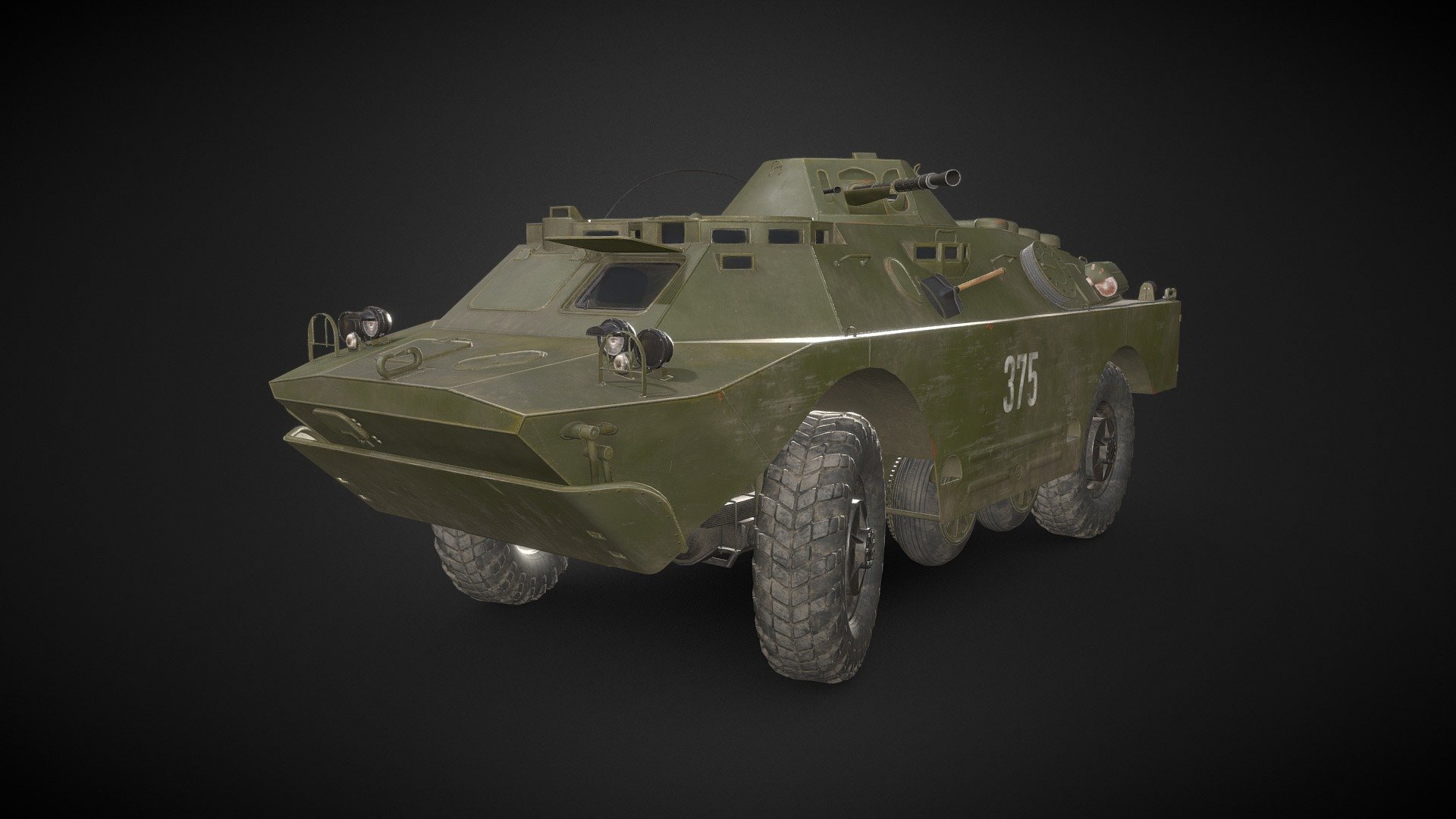 BRDM-2 - 3D model by e.kudlaev [bbd559e] - Sketchfab