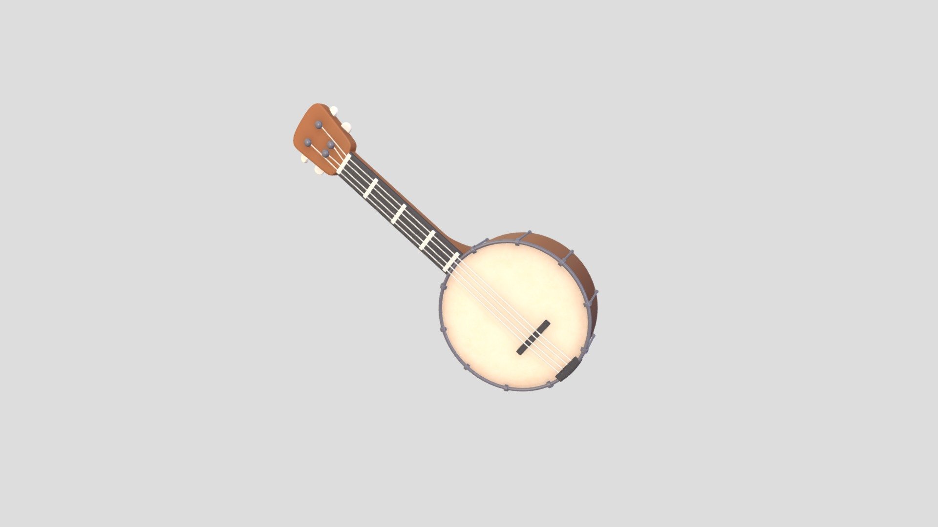 Cartoon Banjo - Buy Royalty Free 3D model by bariacg [bbd588c ...