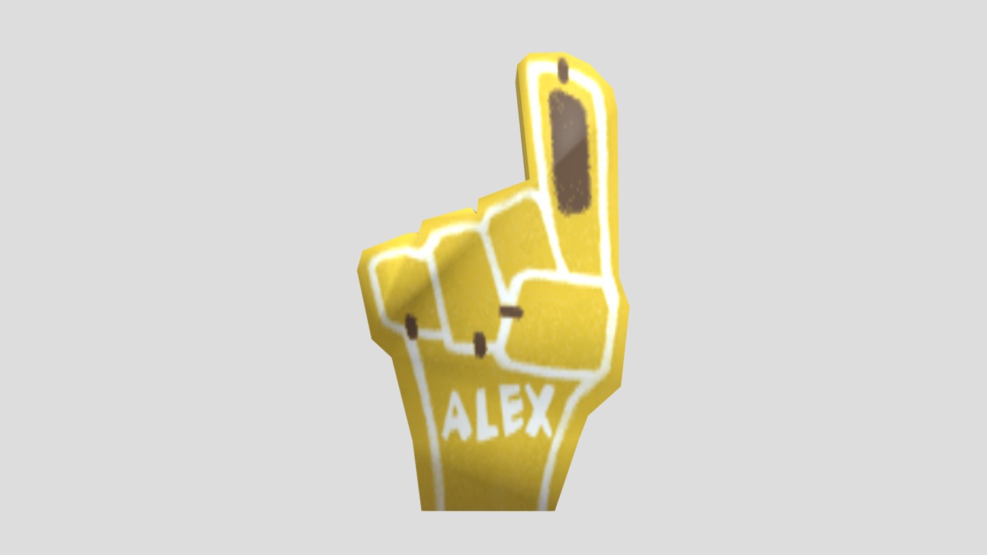 Alex the Lion Foam Finger - Download Free 3D model by calvinwil5782 ...