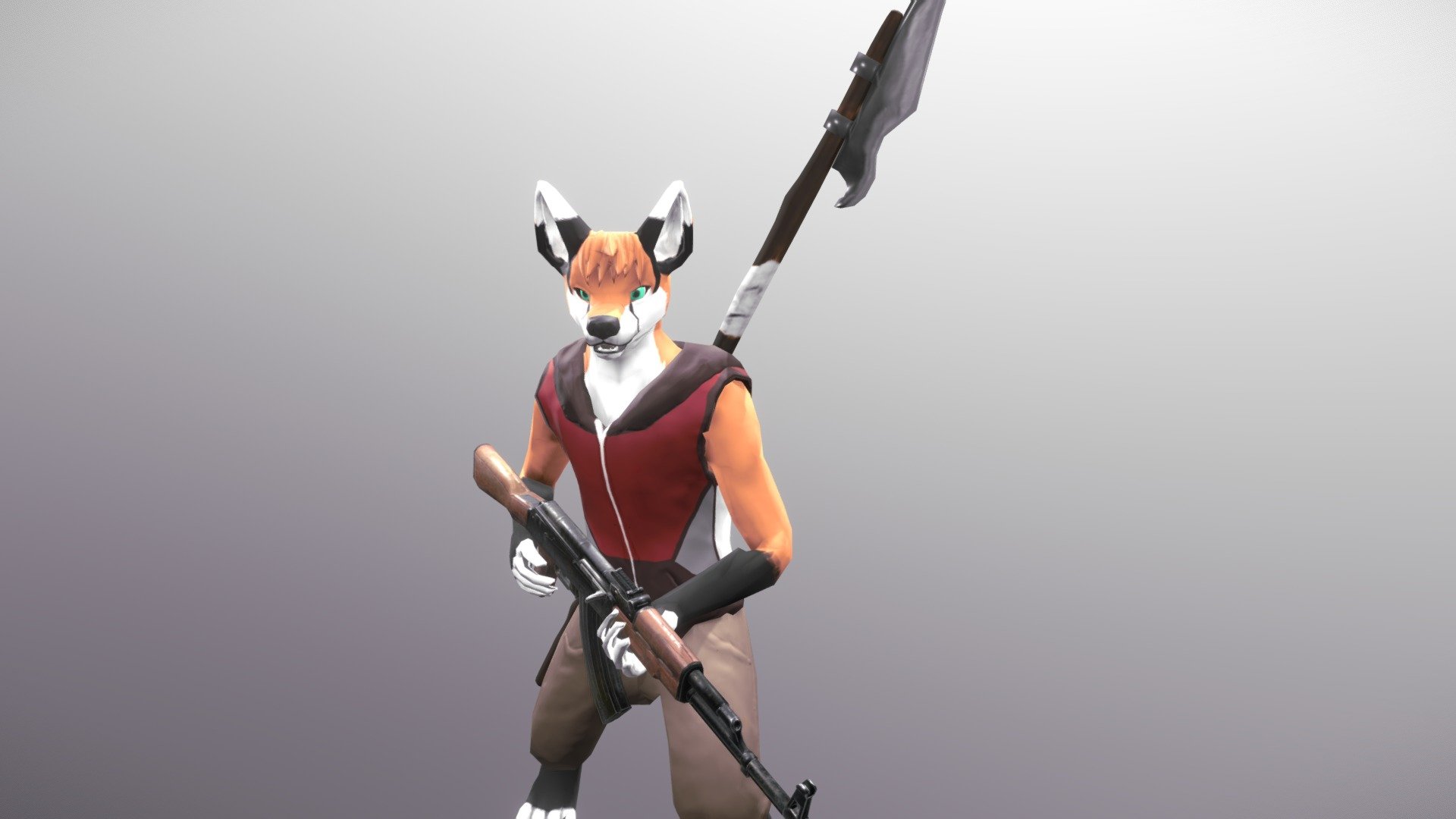 Rikkun Fanart - 3D model by Graxaime (@RedWulfie) [bbd9d32] - Sketchfab