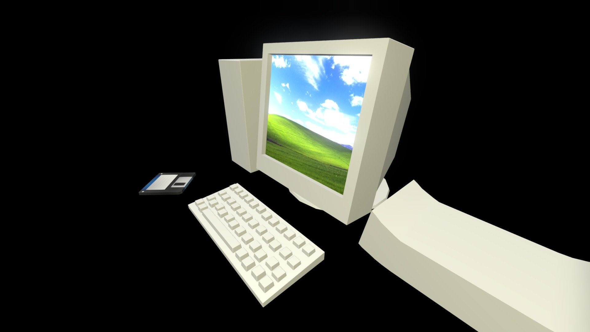 Retro computer - Download Free 3D model by tomkranis [bbdd050] - Sketchfab