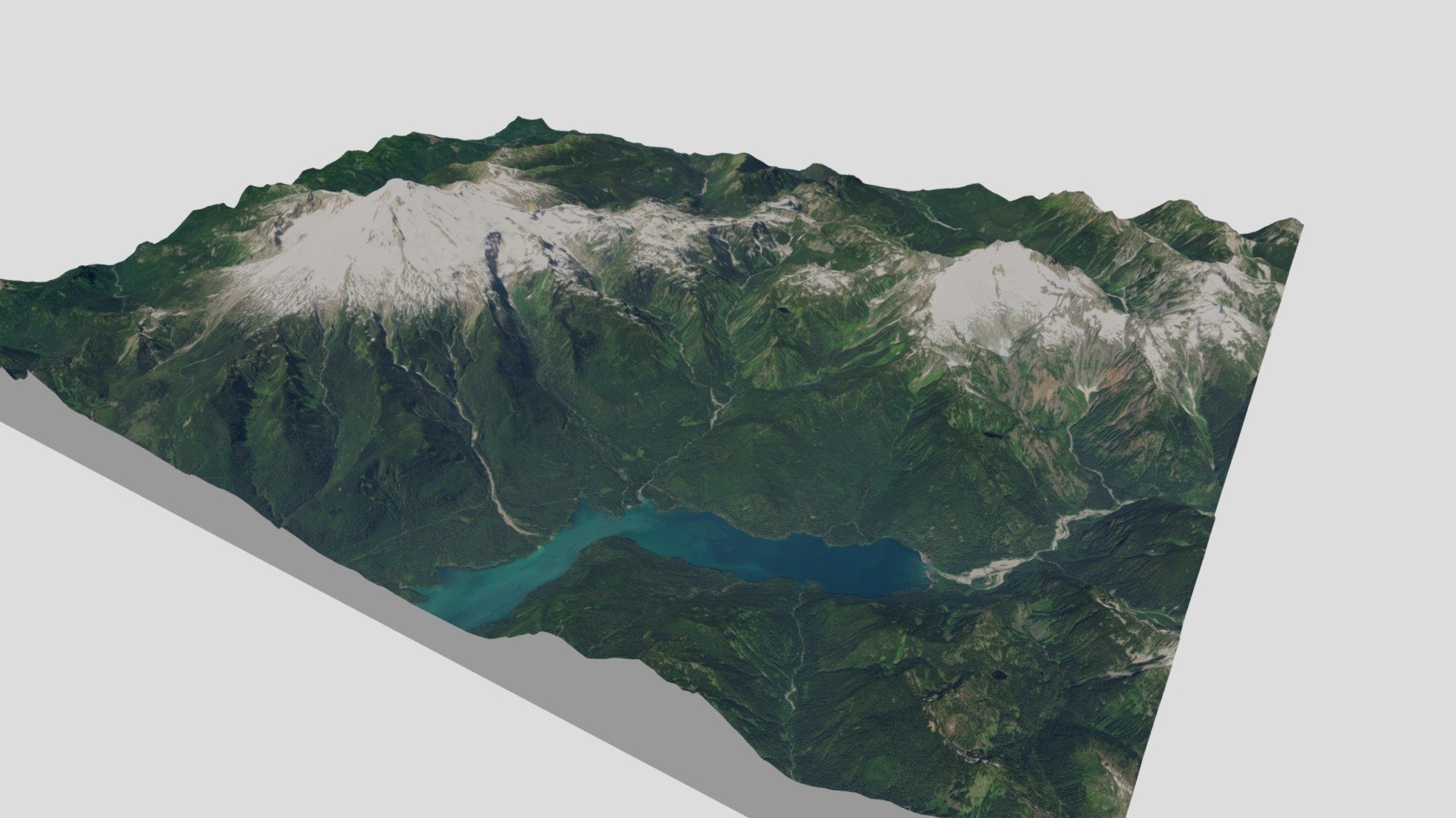 Mt Baker and Mt Shuksan Map (V1) - 3D model by smartmAPPS [bbdeadd ...