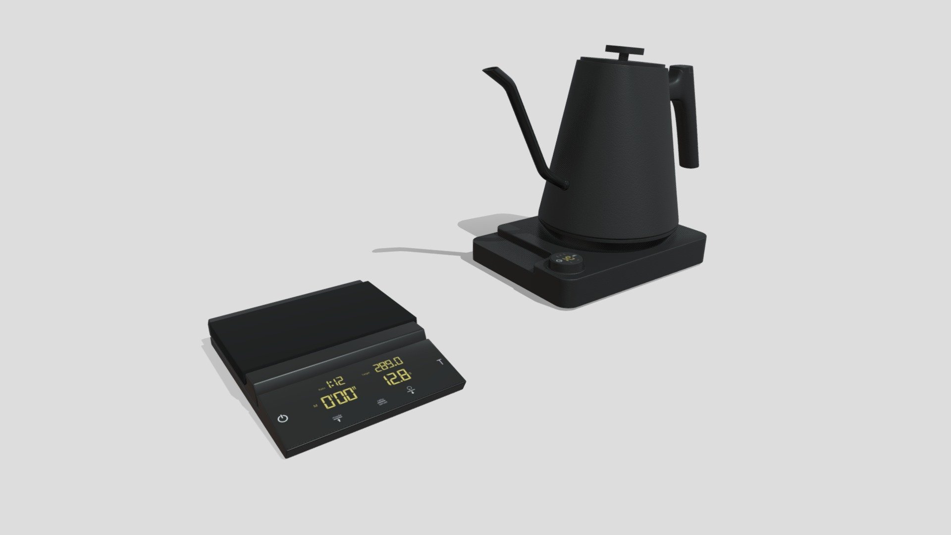 Coffee Scales and Kettle - Download Free 3D model by hakangztk [bbe0c28 ...