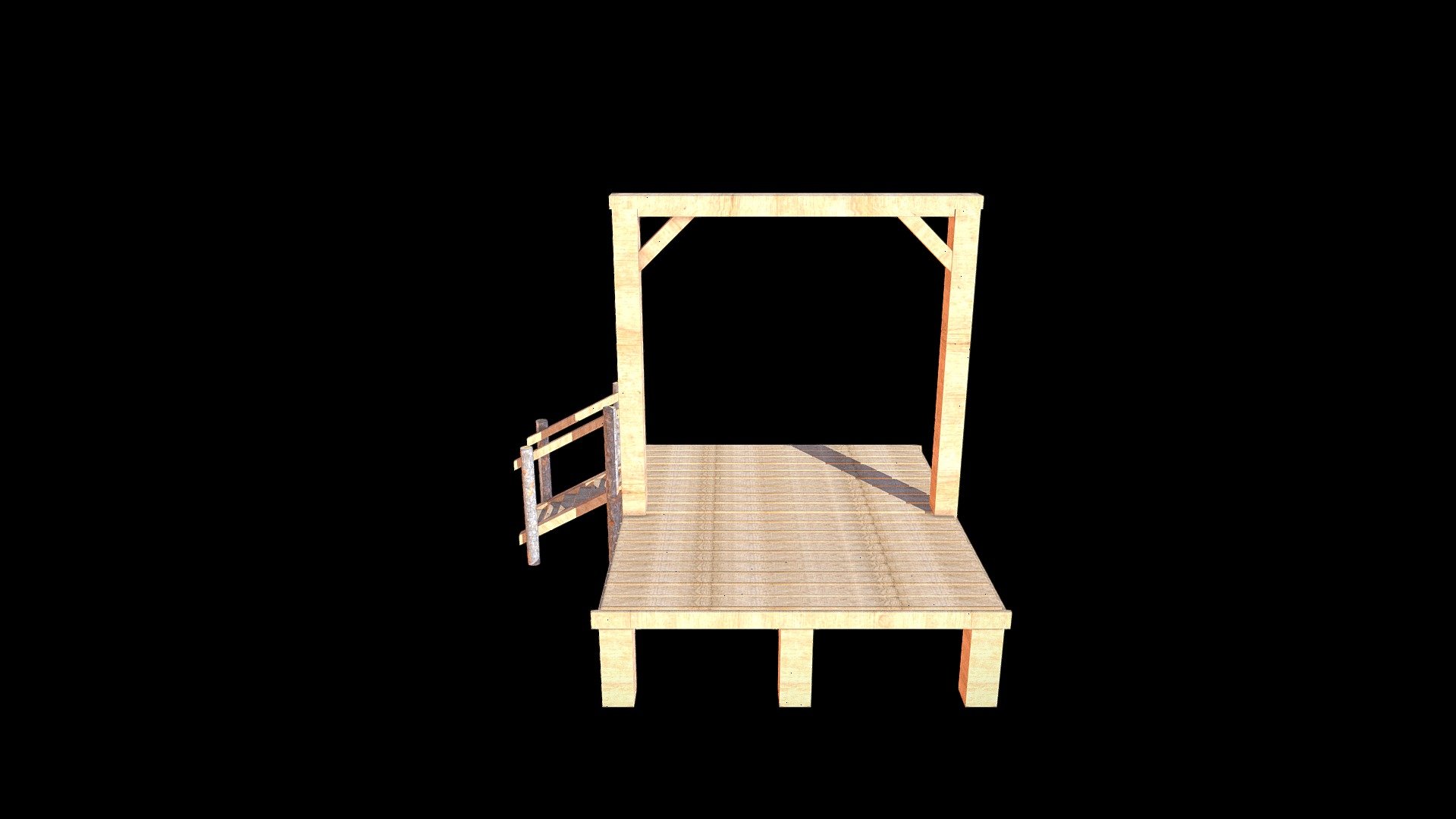 Simple medieval gallows - Download Free 3D model by 5CNG5 [bbe0dba ...