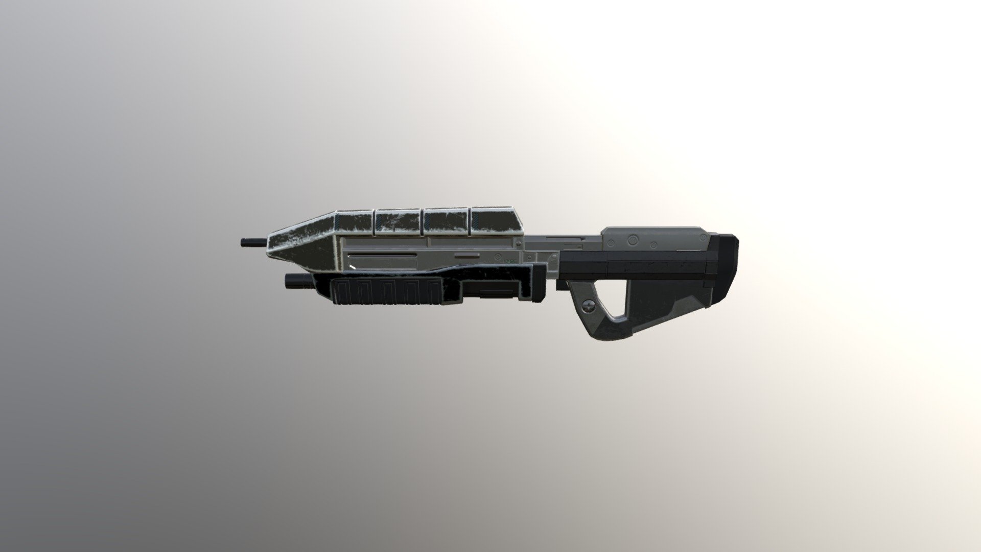 Stylized Halo Assault Rifle - Download Free 3D model by ...