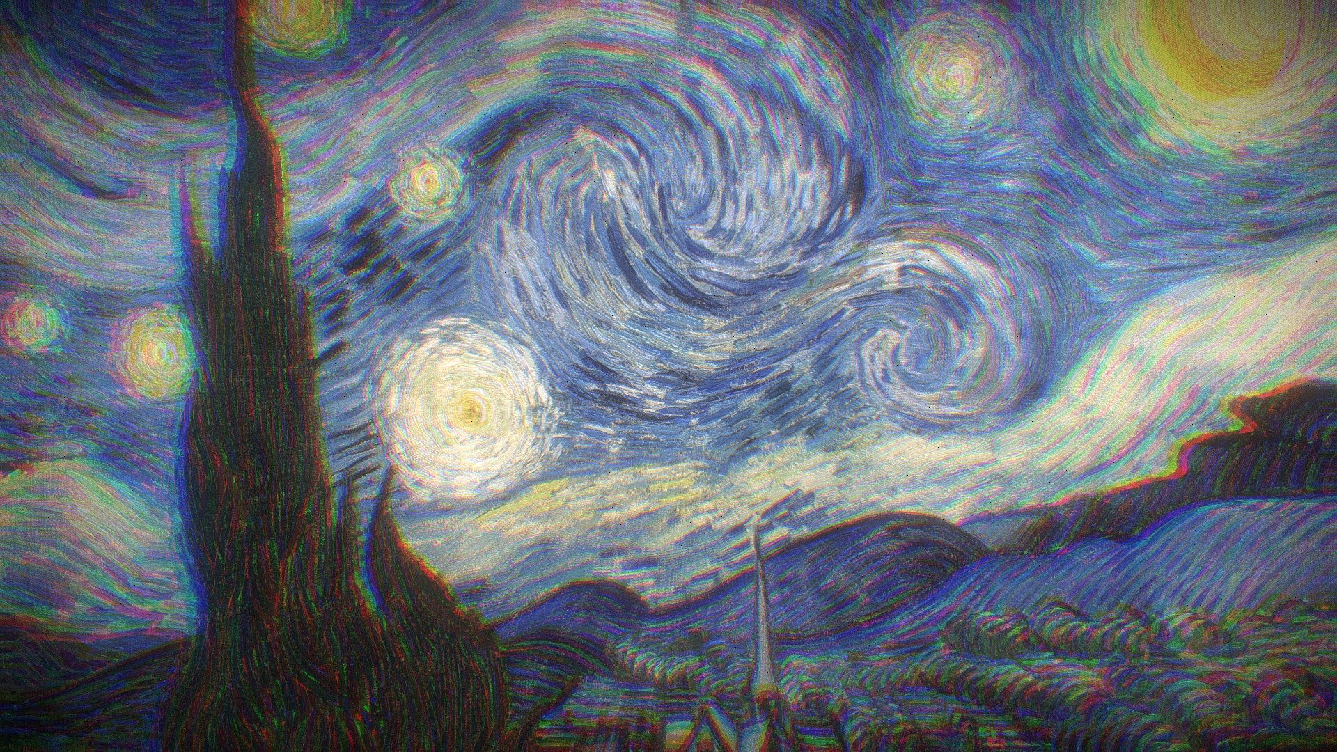 The Starry Night - Download Free 3D model by voxinbain [bbe287c ...