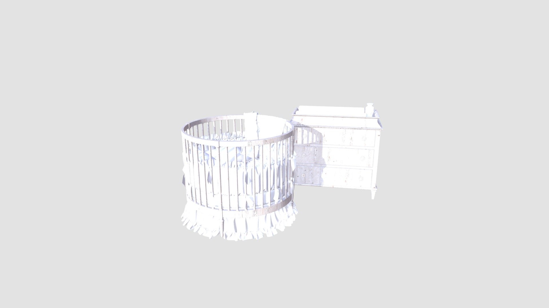 baby bedroom props - Buy Royalty Free 3D model by Evermotion [bbe3865 ...