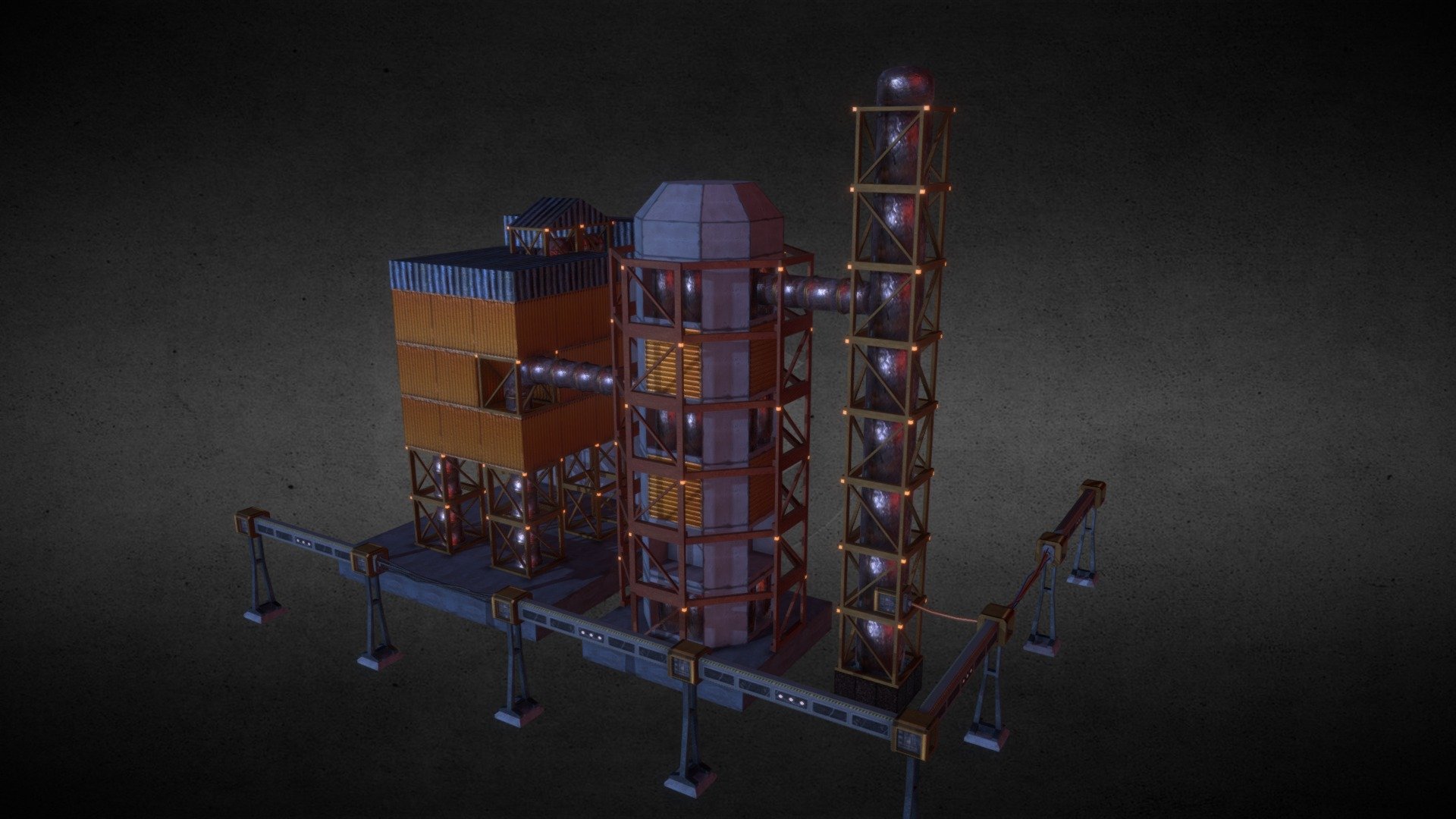 industry powerplant game asset - Buy Royalty Free 3D model by ribot02 ...